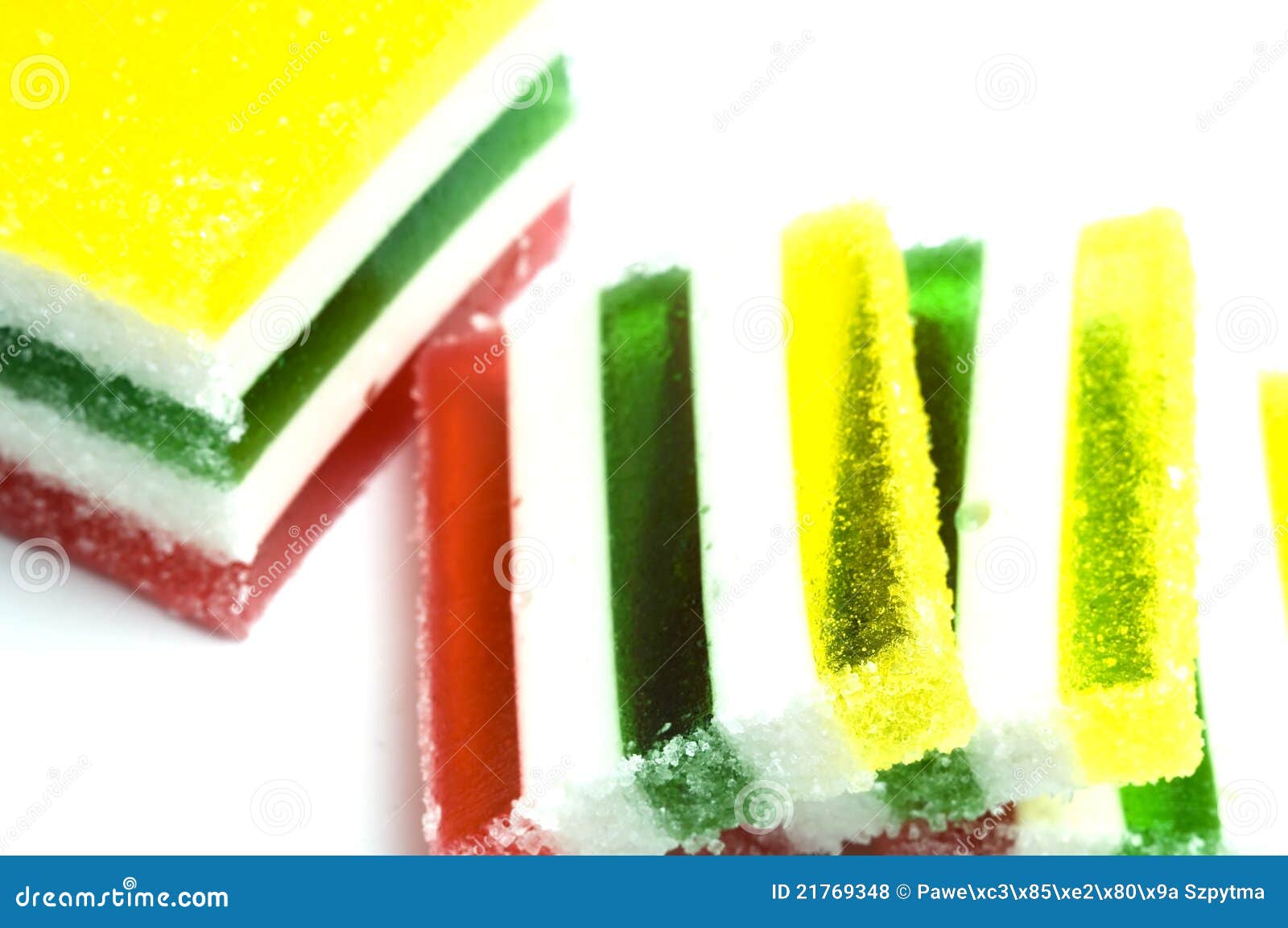 Colorful jello sliced stock photo. Image of cube, colour - 21769348