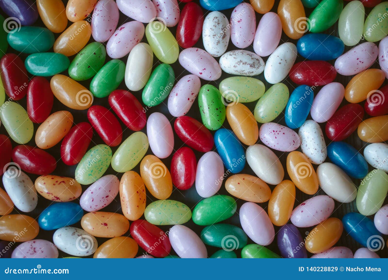 Colorful Jelly Beans As Texture and Background. Close Up View of Jelly ...