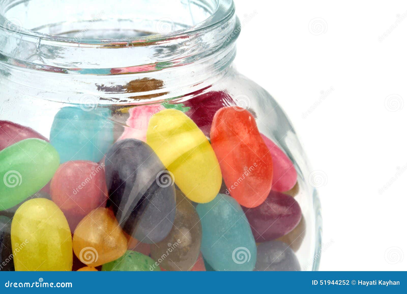 Colorful Jelly Beans in Jar . Macro Shot Stock Photo - Image of ...