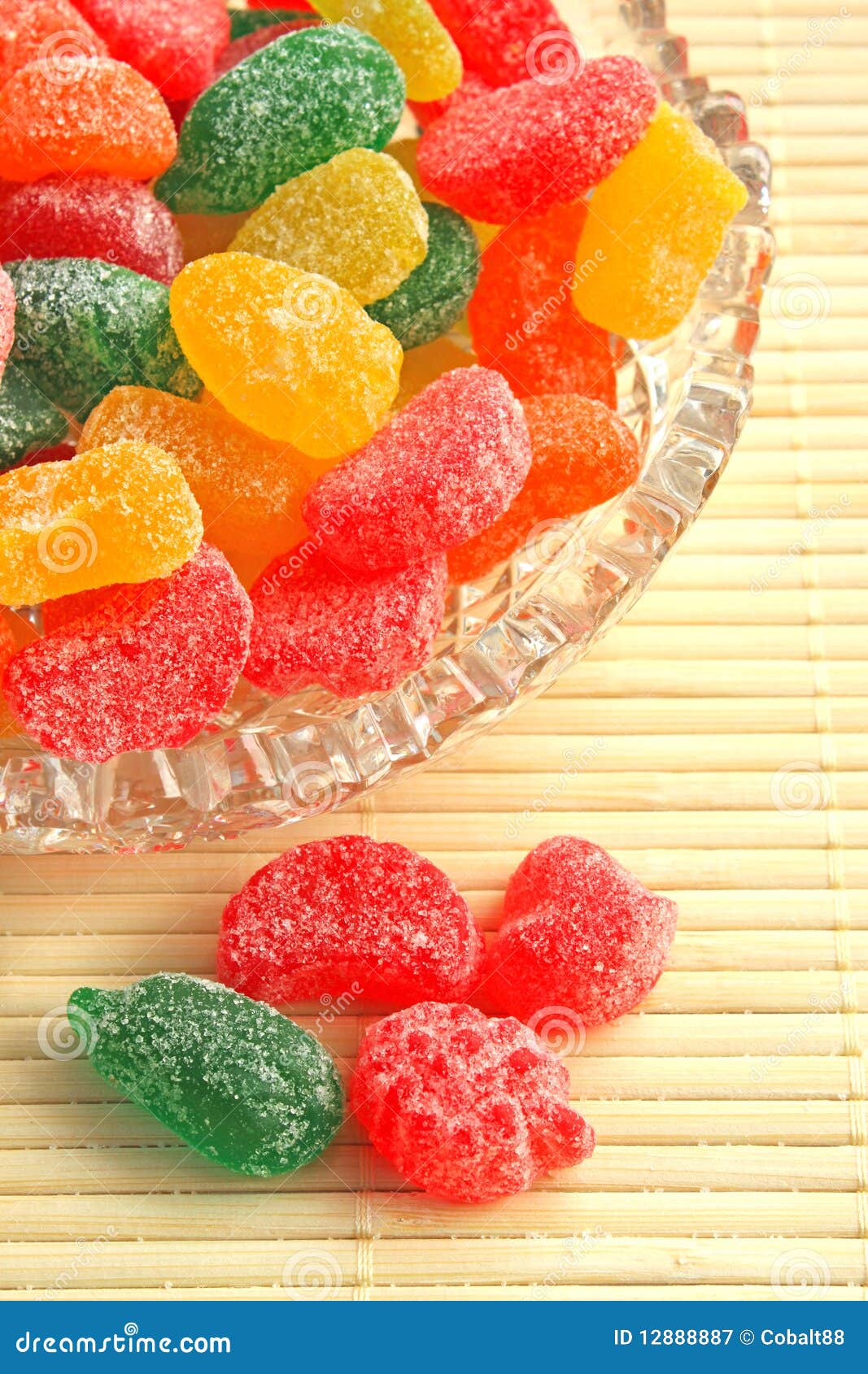 Colorful jelly candies stock image. Image of reflection - 12888887