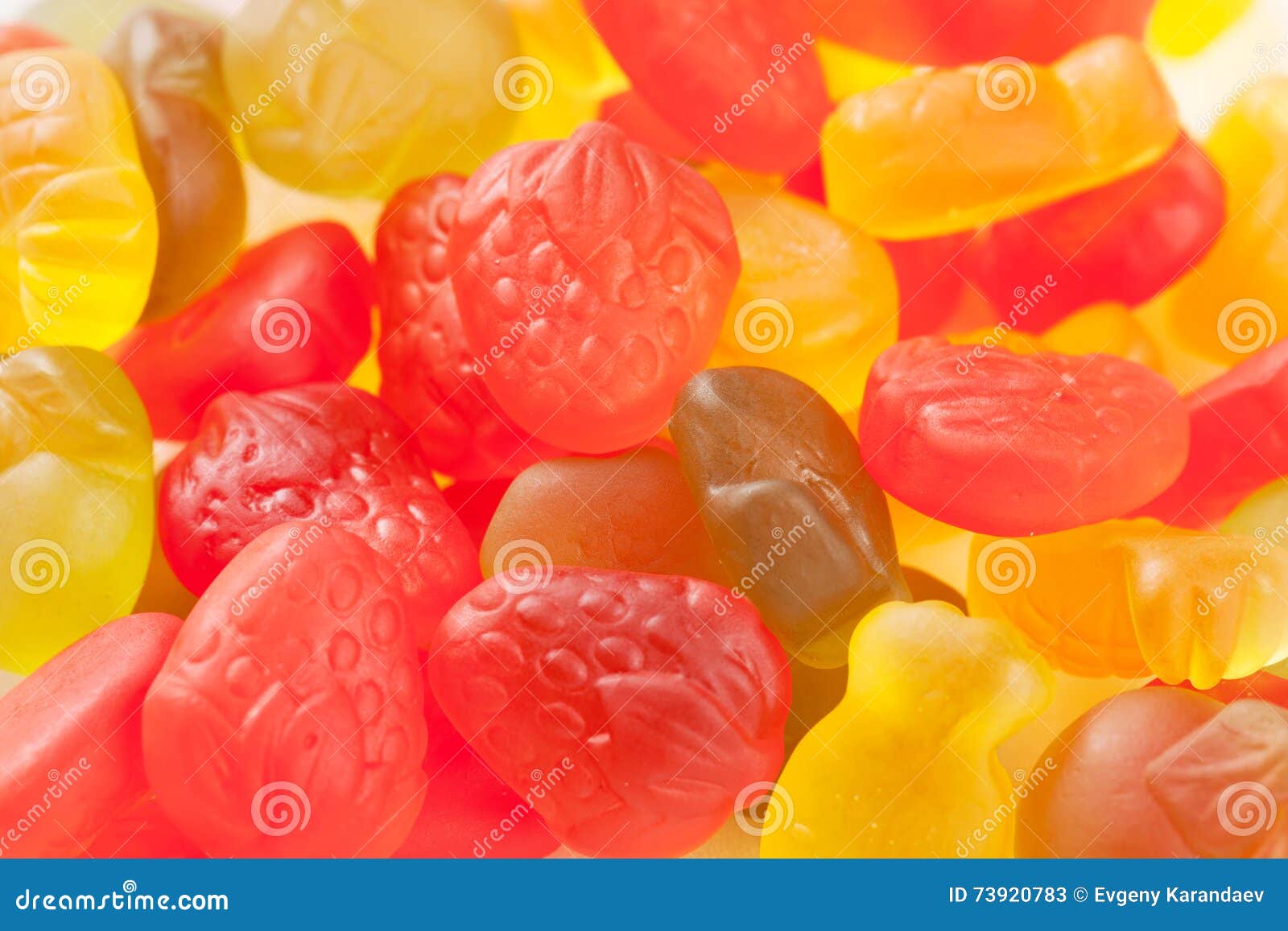 Colorful Jelly Candies Closeup Stock Image - Image of delicious ...