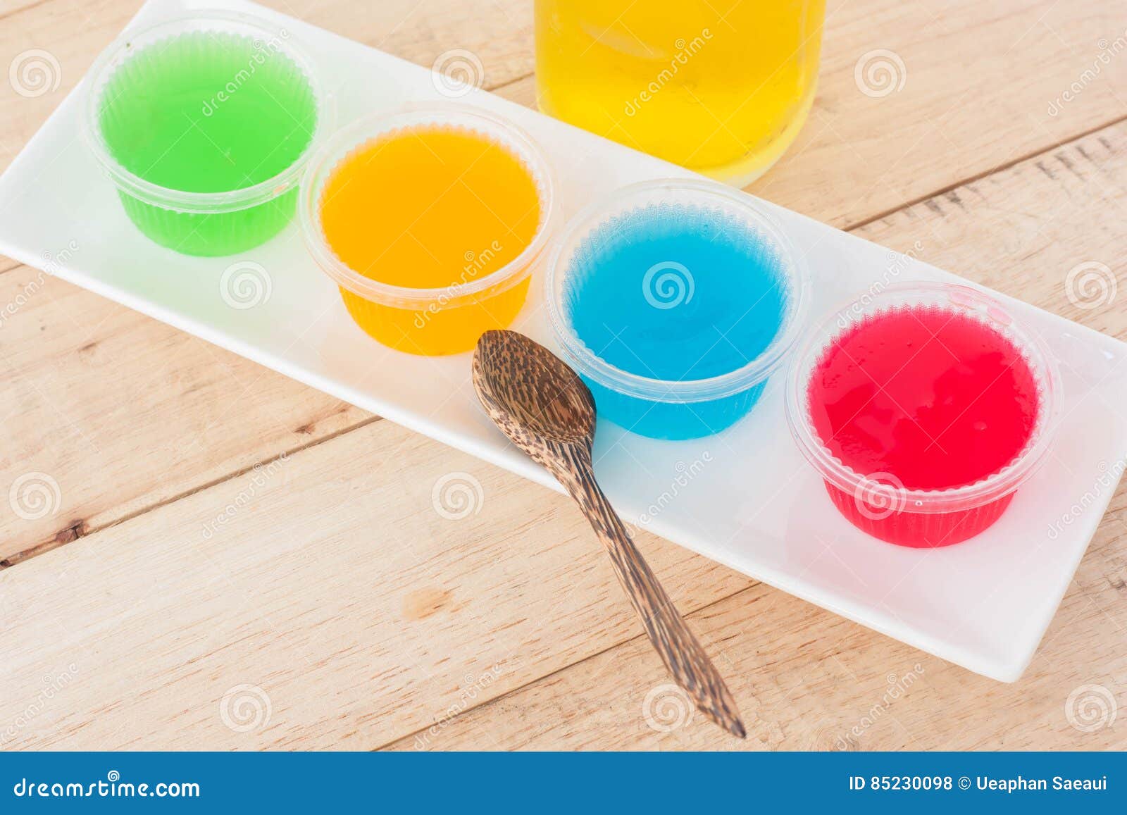 Colorful Jelly is Made from Fruit Juice. Stock Photo - Image of ...