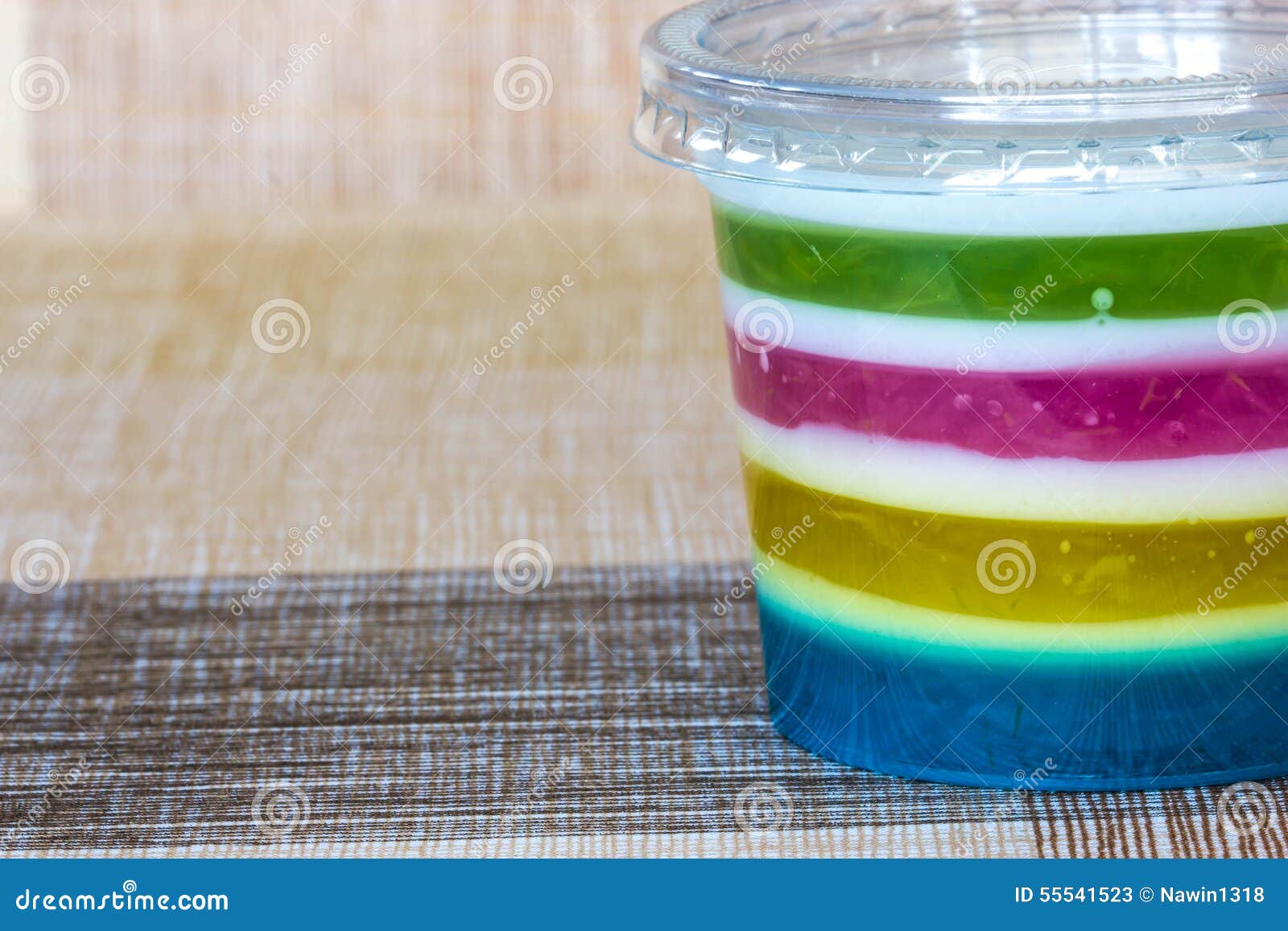 Colorful Jelly in Plastic Cups Stock Image - Image of wibble, confiture ...