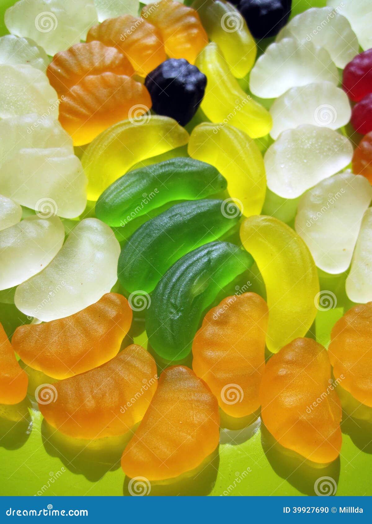 Colorful jelly sweets stock photo. Image of closeup, green - 39927690