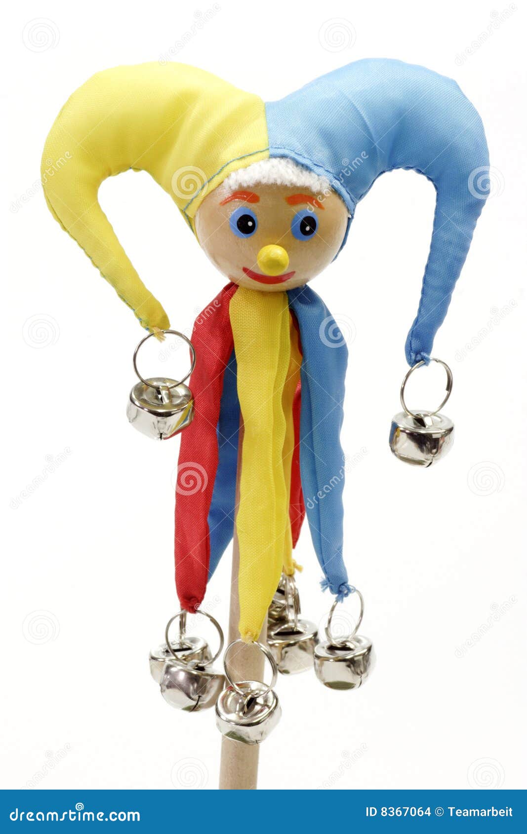 Colorful Jester stock photo. Image of jester, puppet, harlequin - 8367064