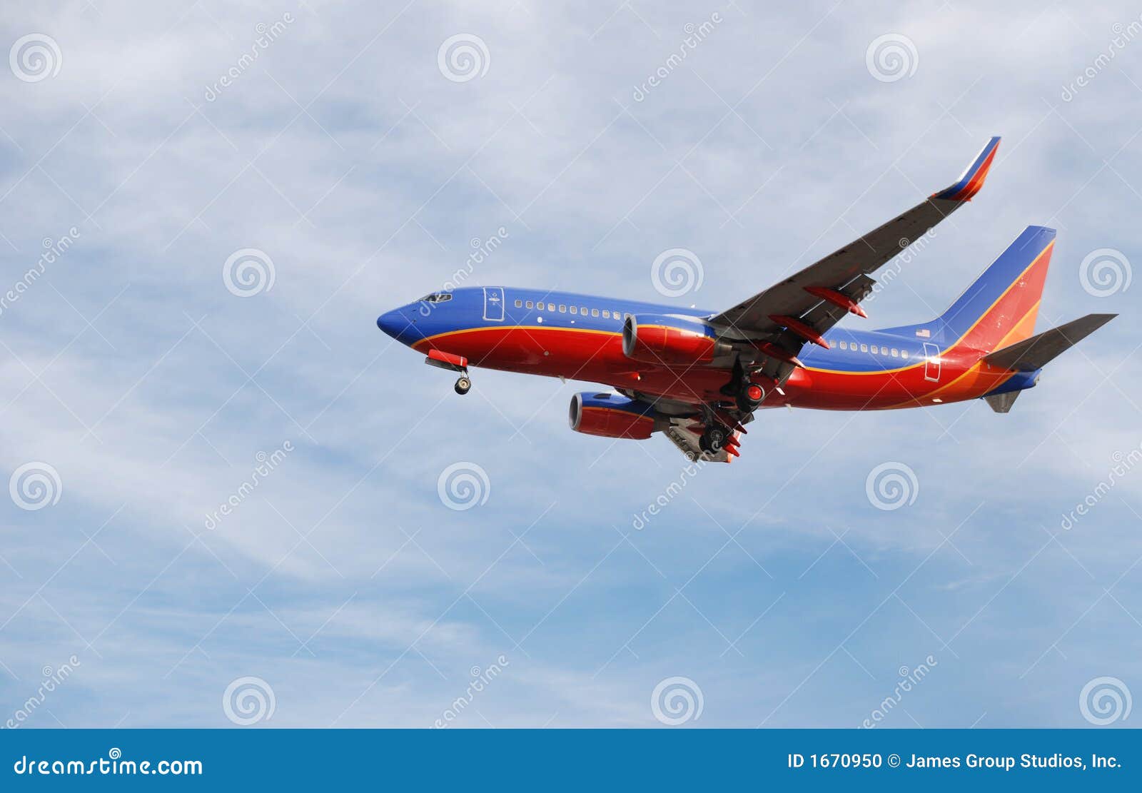 Colorful jet stock photo. Image of passenger, airport - 1670950