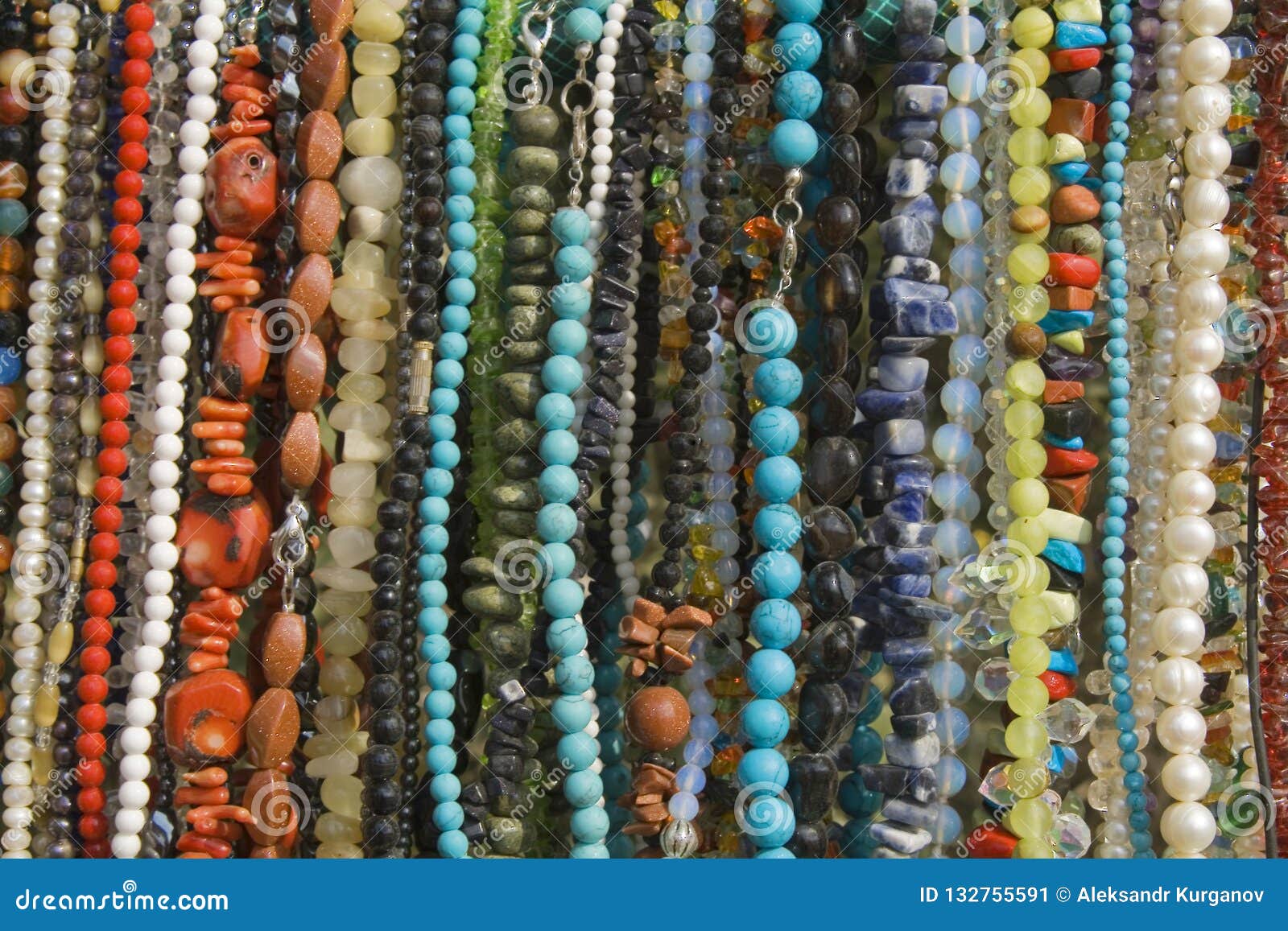 Jewelry Beads Texture for Background Stock Image - Image of beads ...