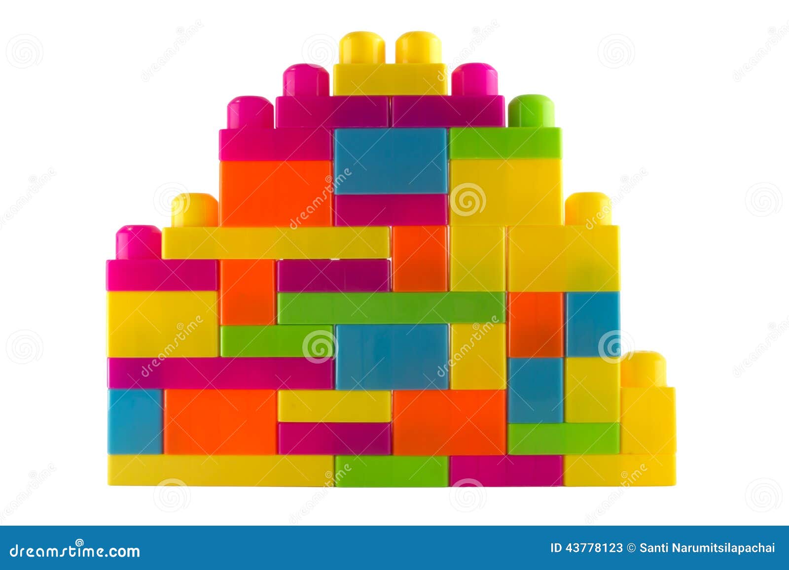 Colorful Jigsaw Blocks, Kids Toy Stock Image - Image of child, connect ...