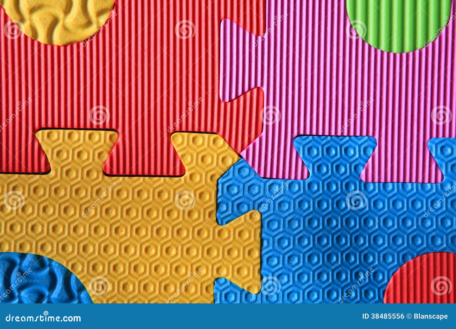 Colorful Jigsaw Foam Texture Stock Photo - Image of colorful, isolated ...
