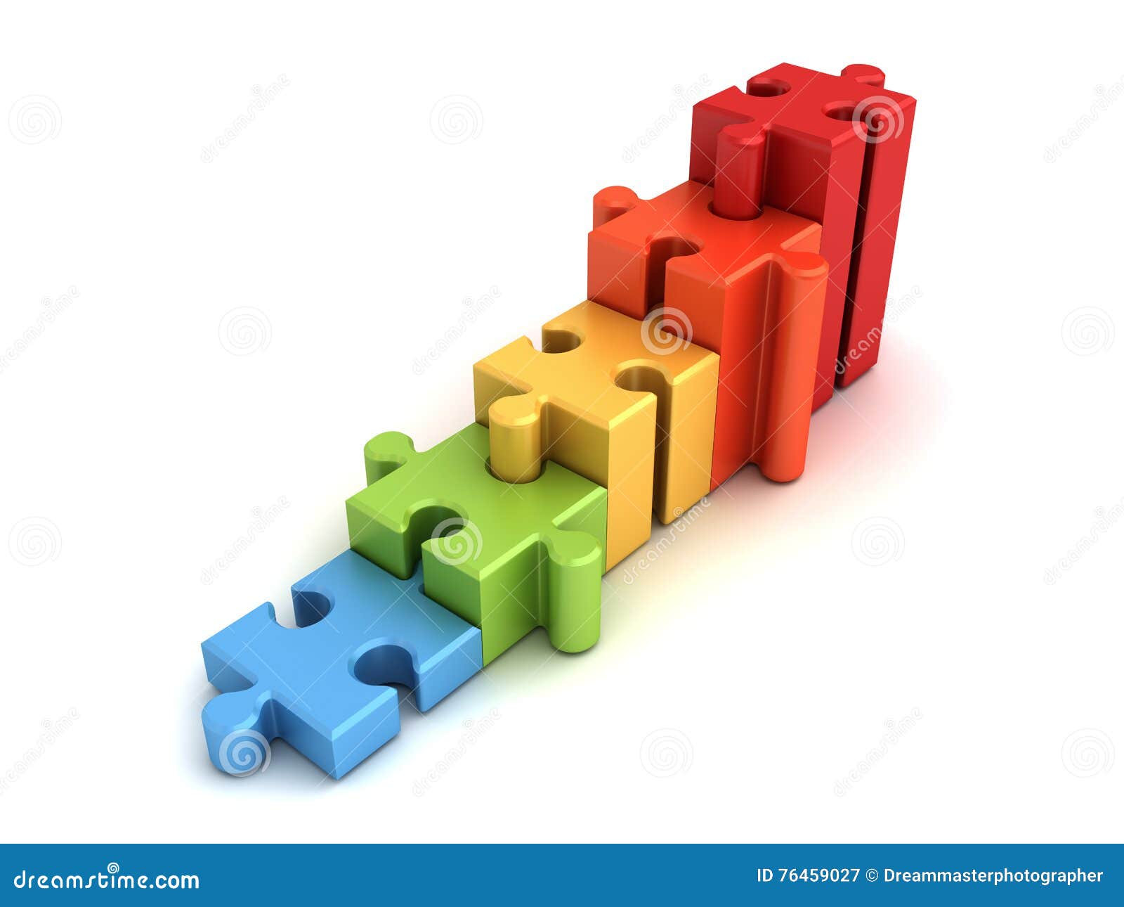 Colorful Jigsaw Puzzle Graph Stock Illustration - Illustration of ...