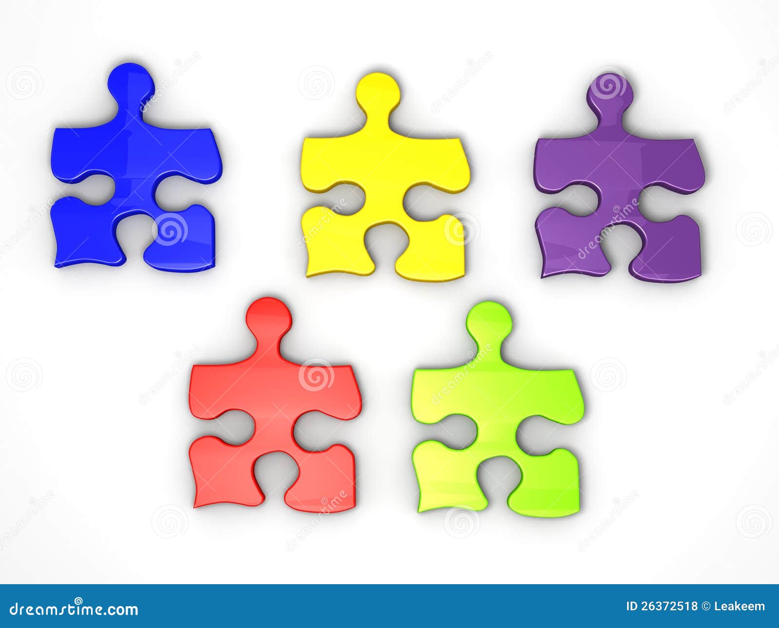Colorful Jigsaw Puzzle Pieces Stock Illustration - Illustration of ...