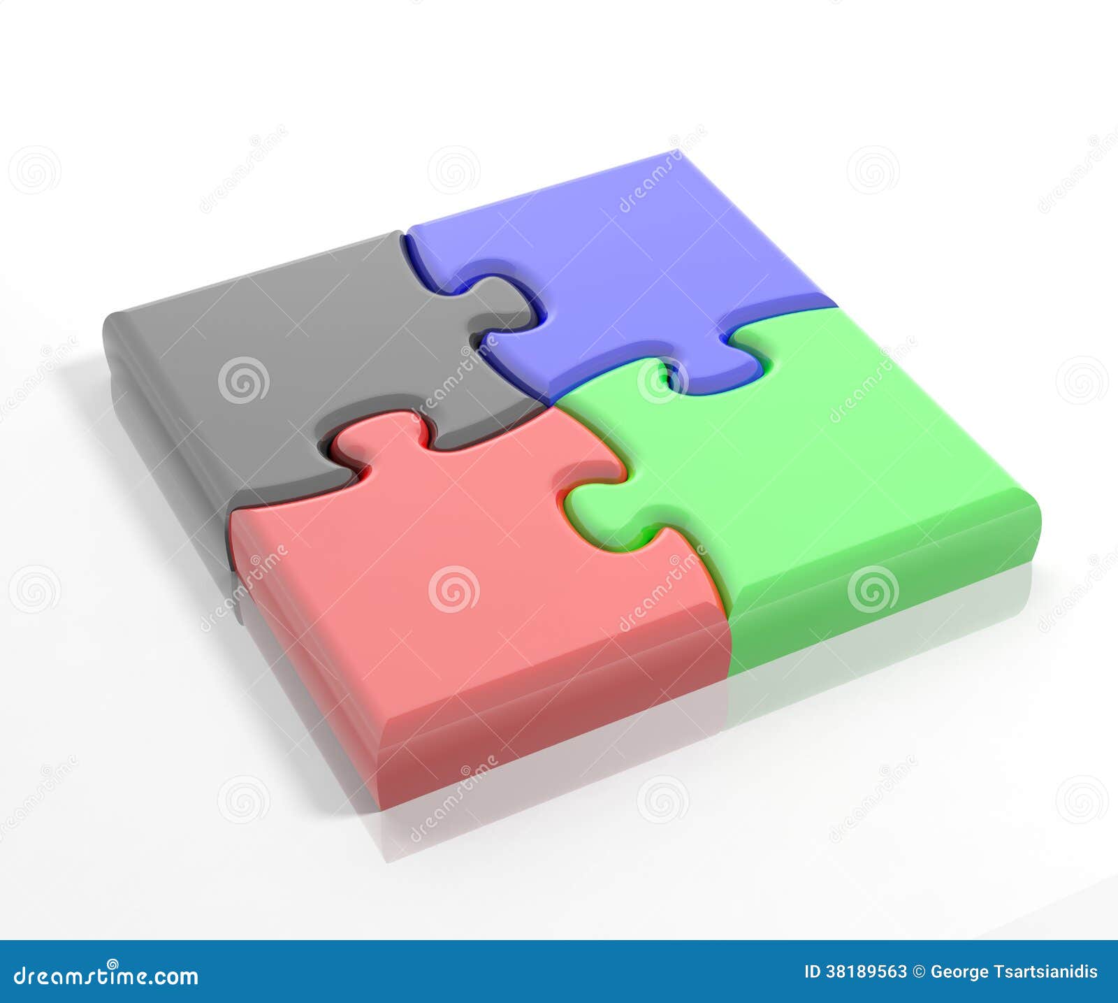 Colorful Jigsaw Puzzle Pieces Stock Illustration - Illustration of ...