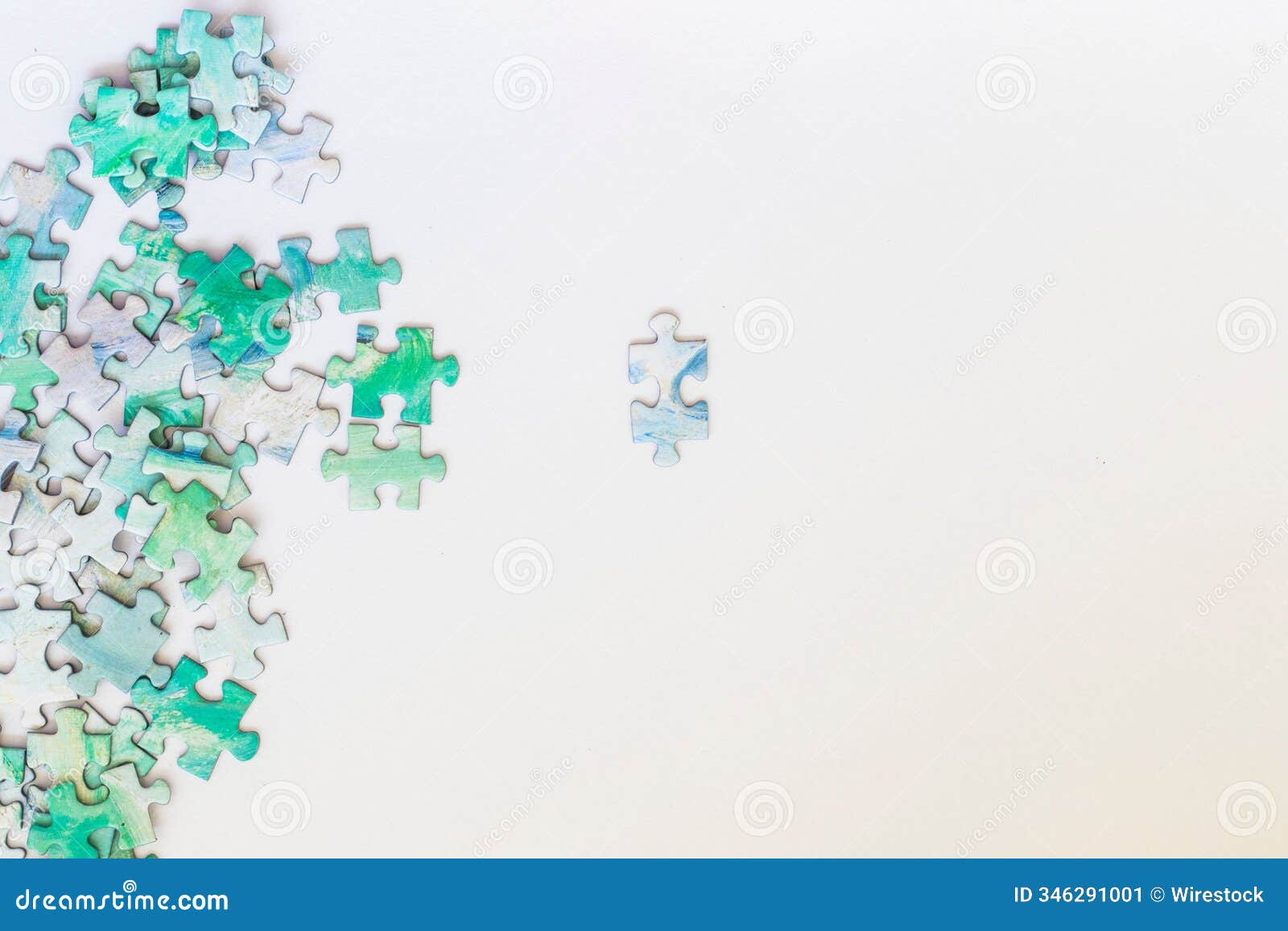 Colorful Jigsaw Puzzle Pieces Arranged on a White Background Stock ...