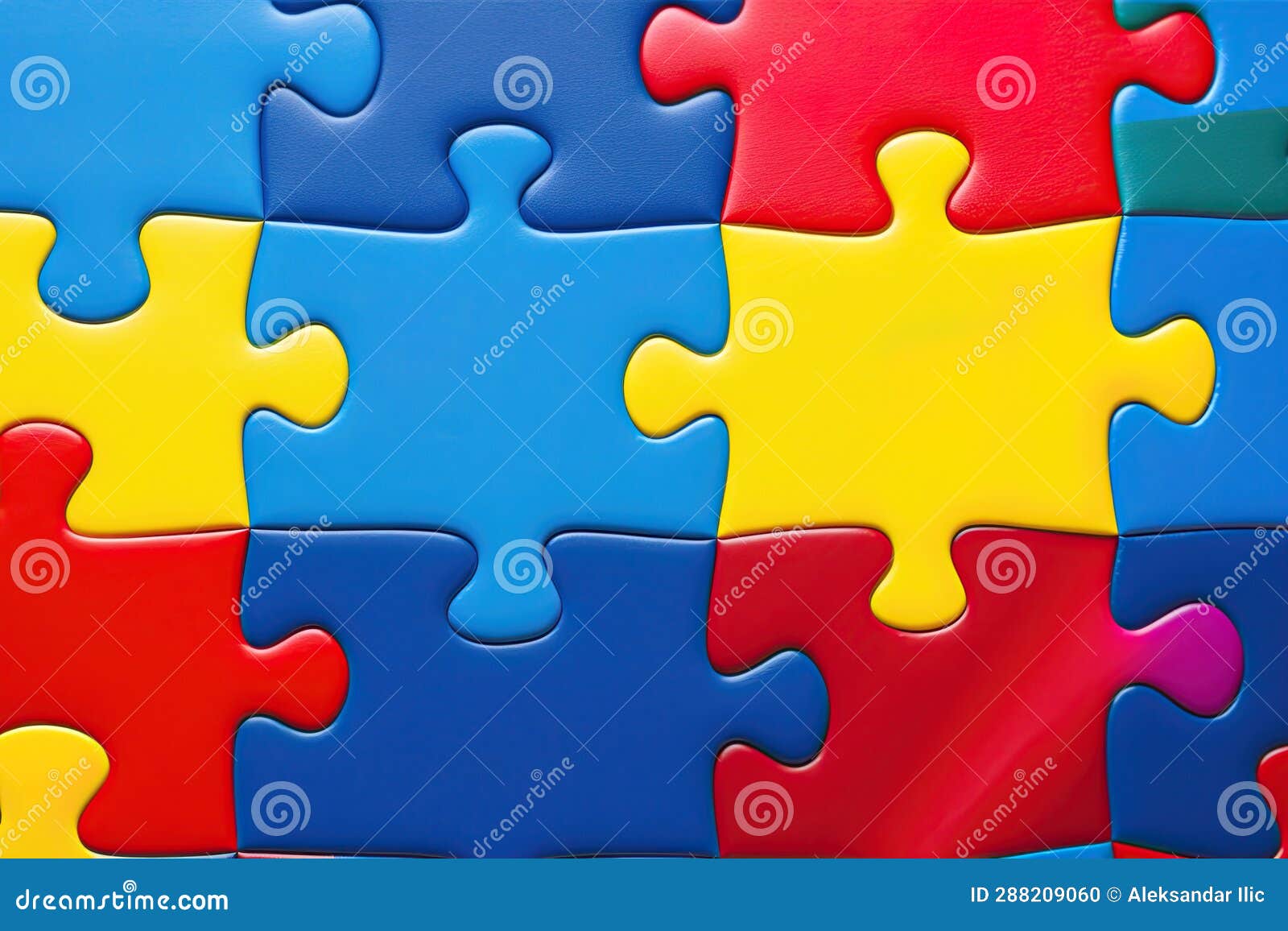 Colorful Jigsaw Puzzles. Ai Generative Stock Illustration ...