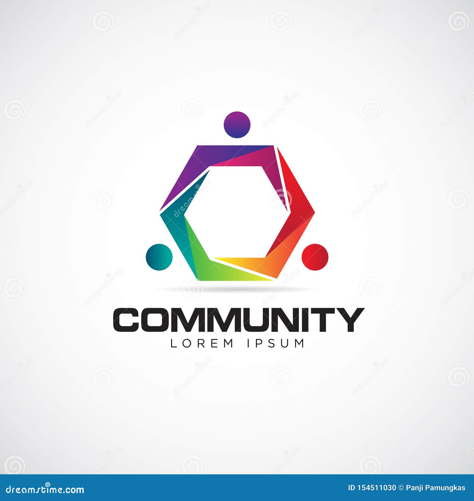 Colorful Join Community Logo Symbol Icon Stock Illustration ...