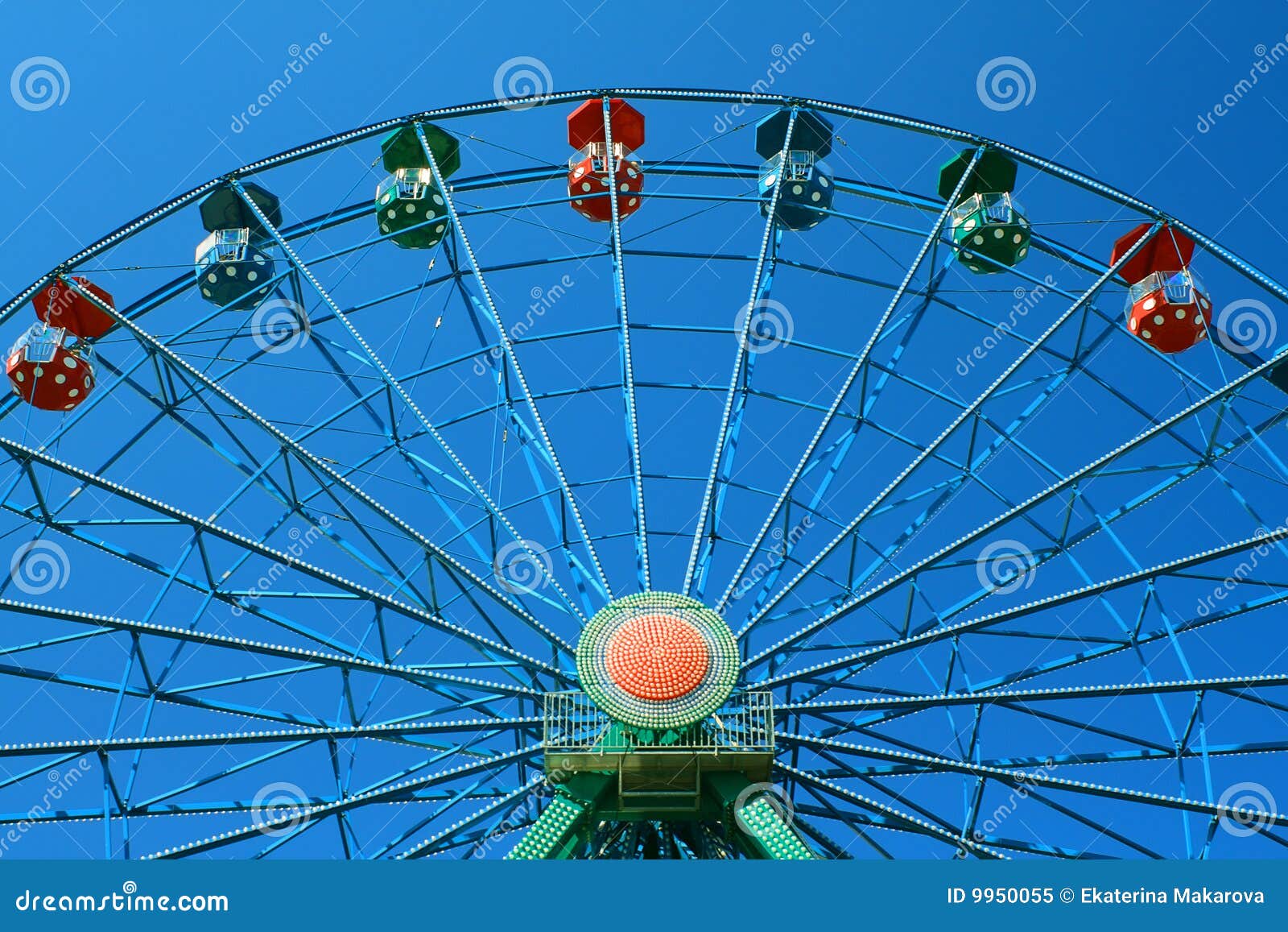 Colorful joy wheel stock image. Image of amusement, merry - 9950055
