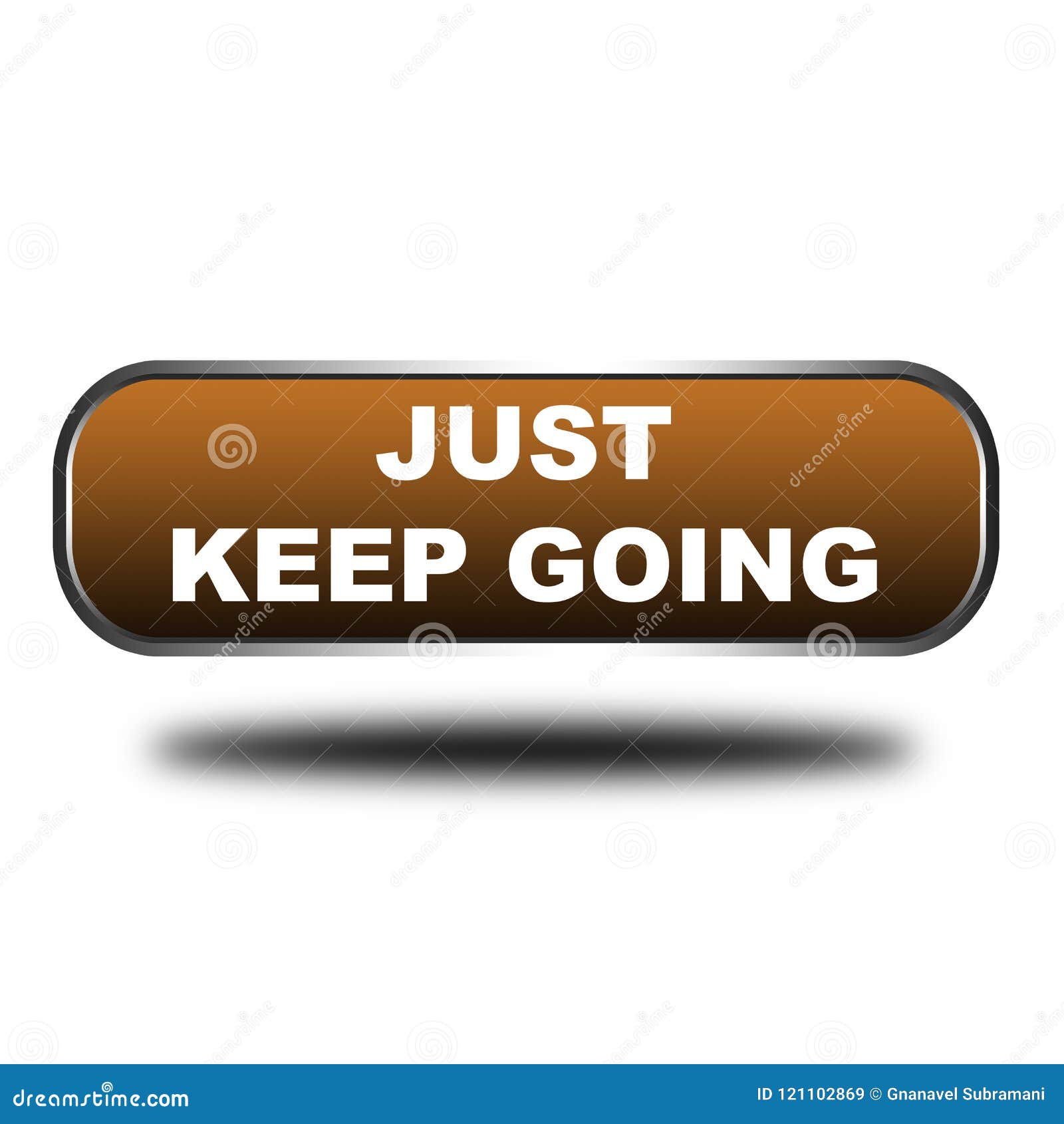 Colorful Just Keep Going Web Button Click, Application Stock ...