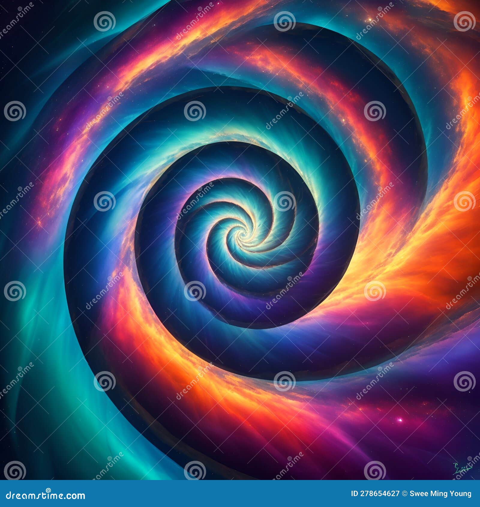 Twirling And Spinning Optical Illusion Effects In Black And Whit ...