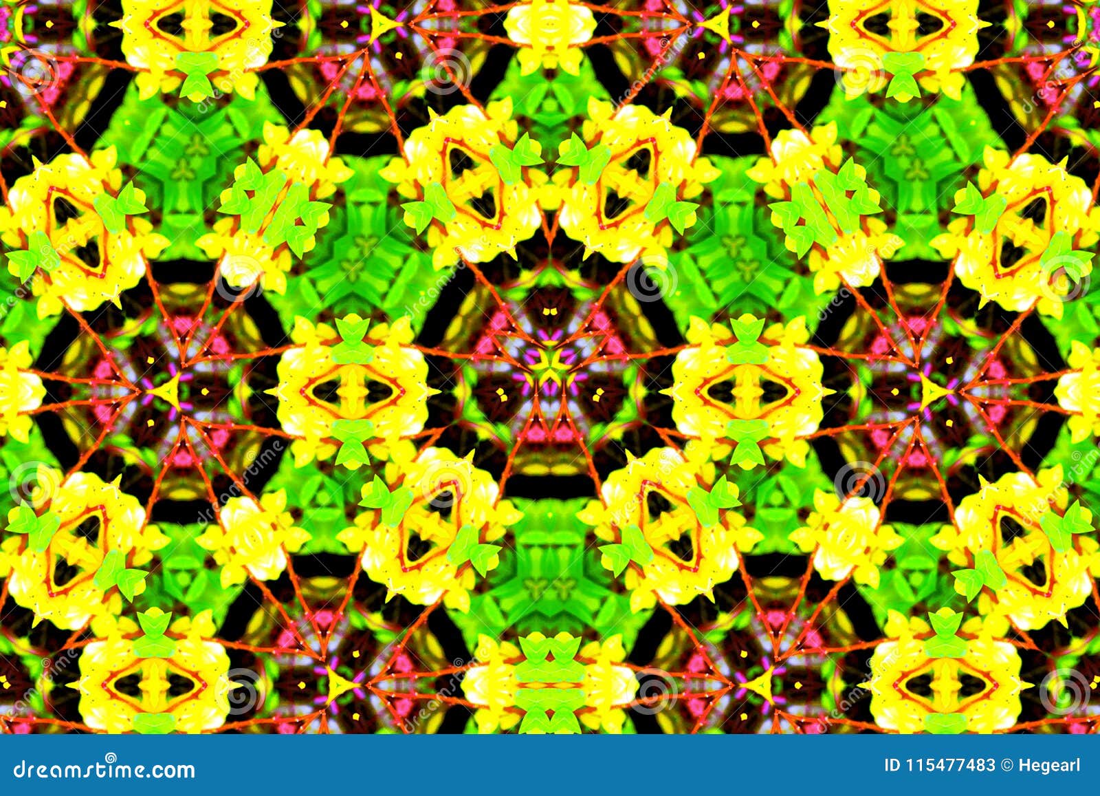 Colorful Kaleidoscope Pattern for Design and Backgrounds Stock Image ...