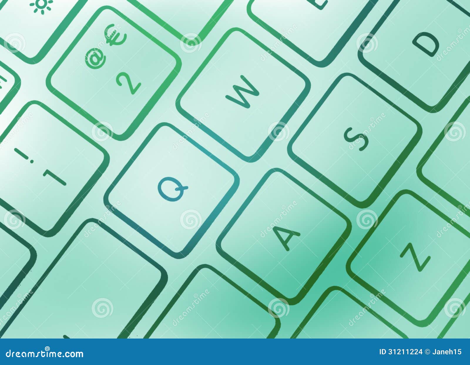 Colorful keyboard stock illustration. Illustration of connection - 31211224