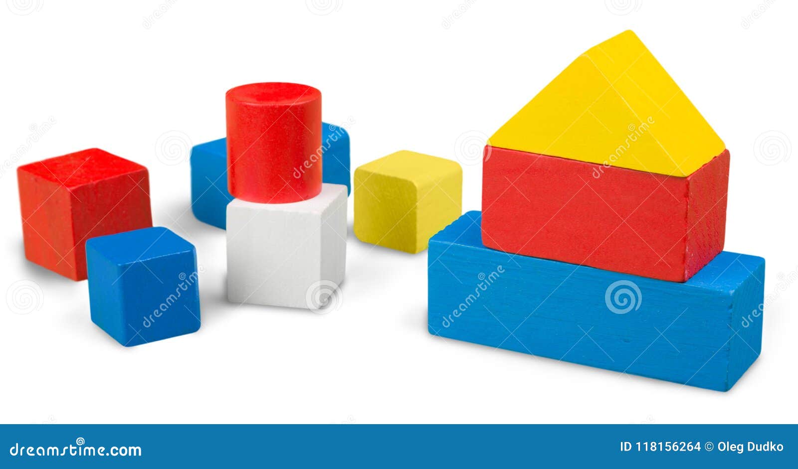 Colorful Kid Cubes on White Background Stock Photo - Image of learn ...