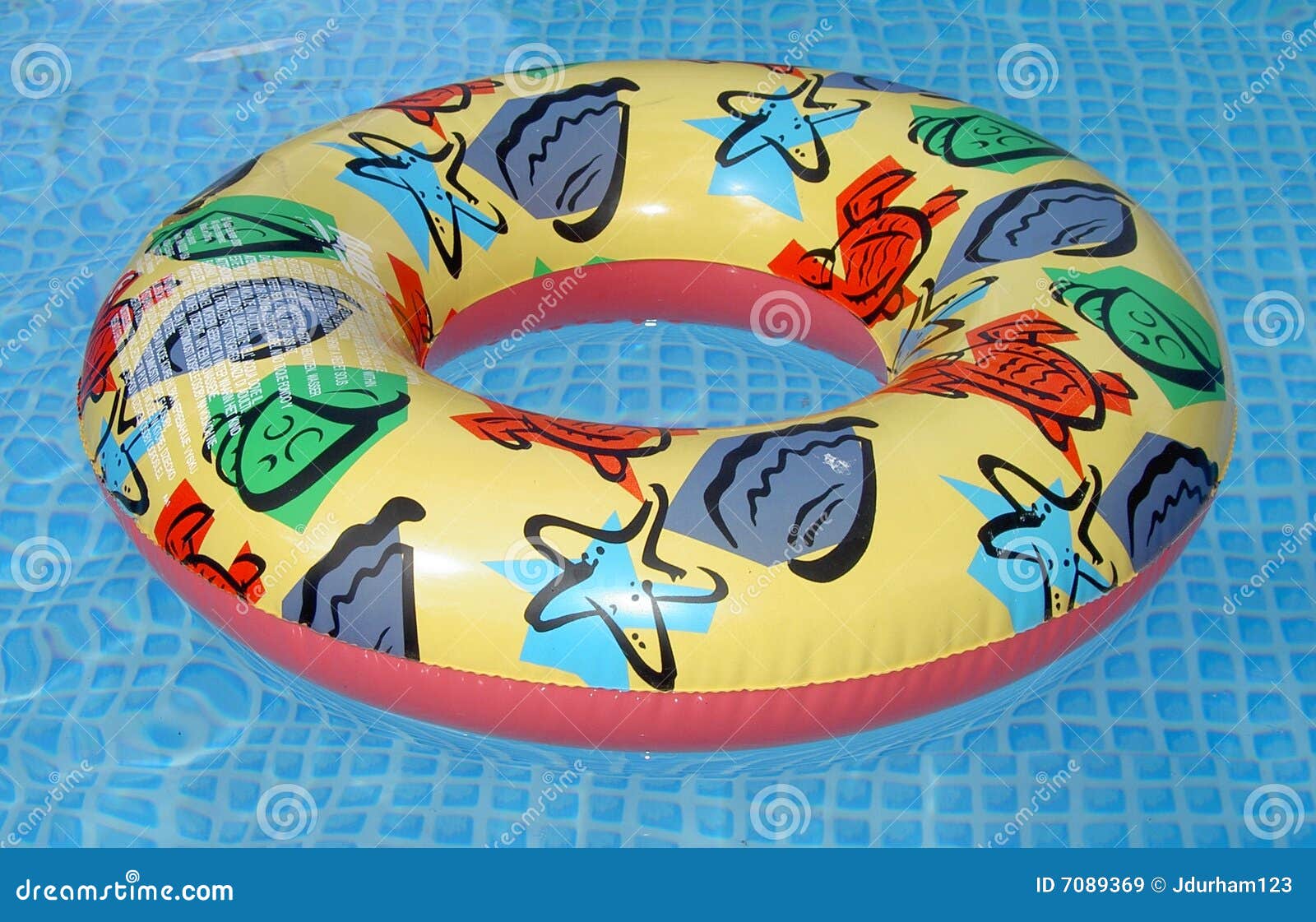 Colorful Kiddie Life Saver stock image. Image of pool - 7089369