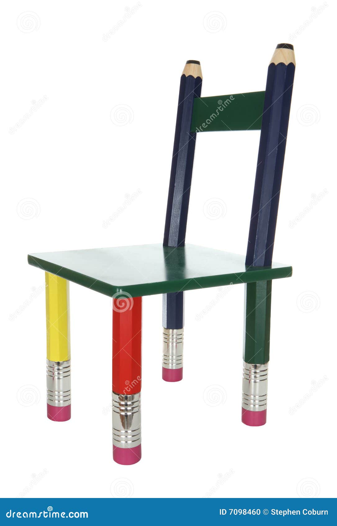 Colorful Kids Chair stock photo. Image of object, kindergarten - 7098460