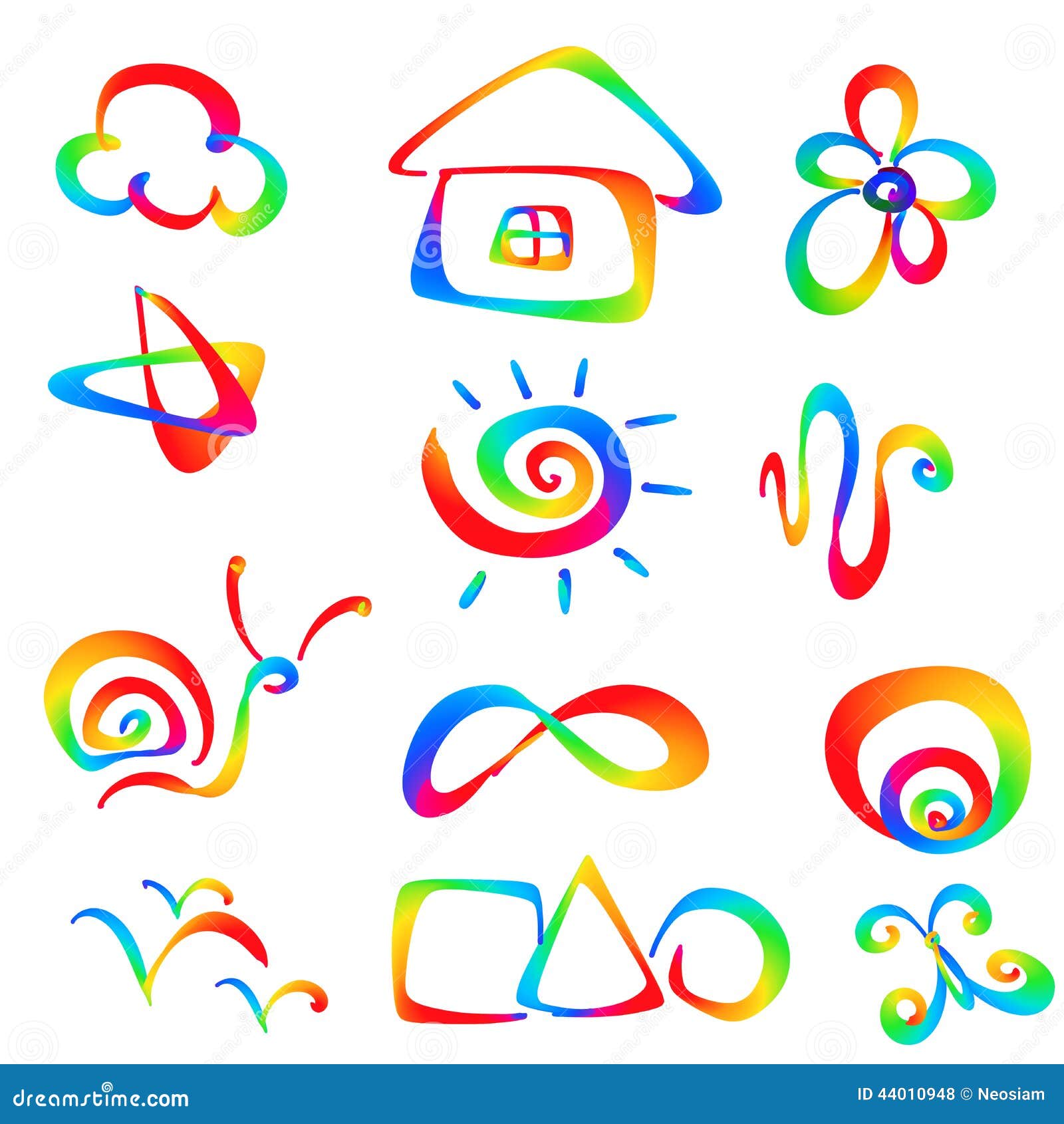 Colorful Kids Vector Illustration | CartoonDealer.com #31163164