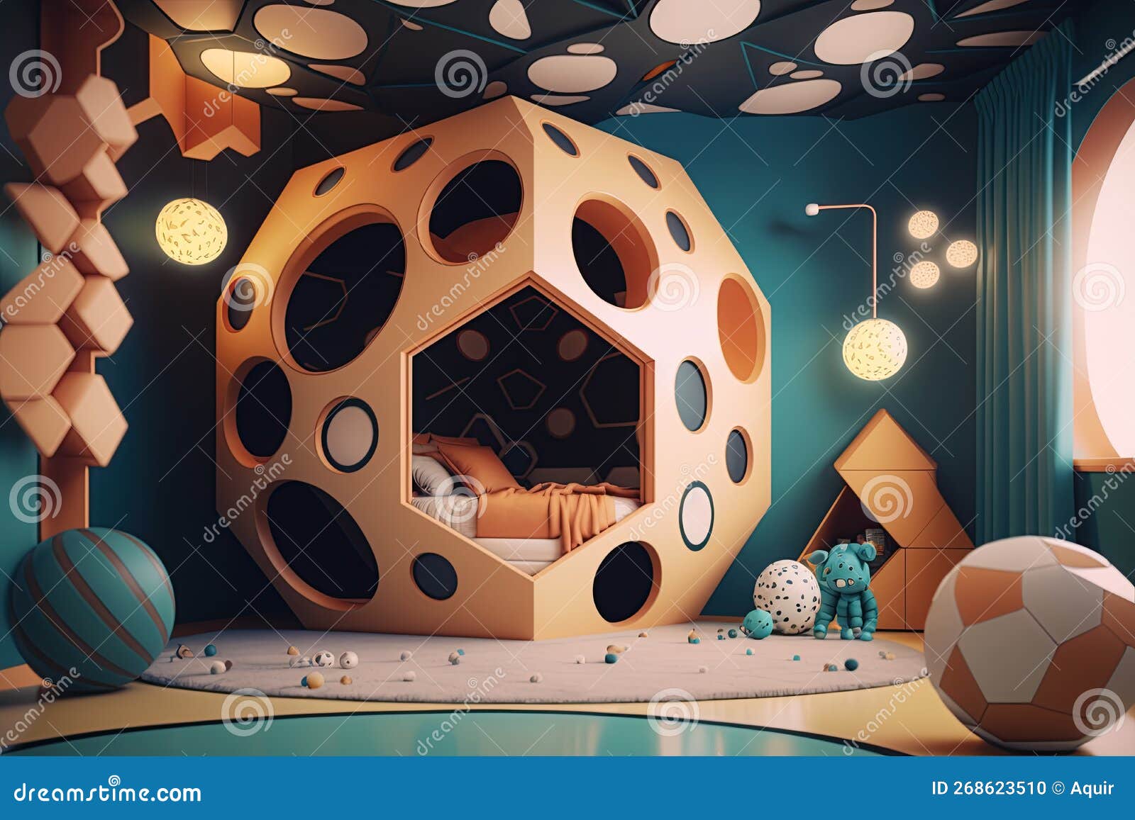 Cute Surreal Children Room. Generative Ai. Colorful Kids Room Stock ... Cute Surreal Children Room. Generative Ai. Colorful Kids Room Stock ...