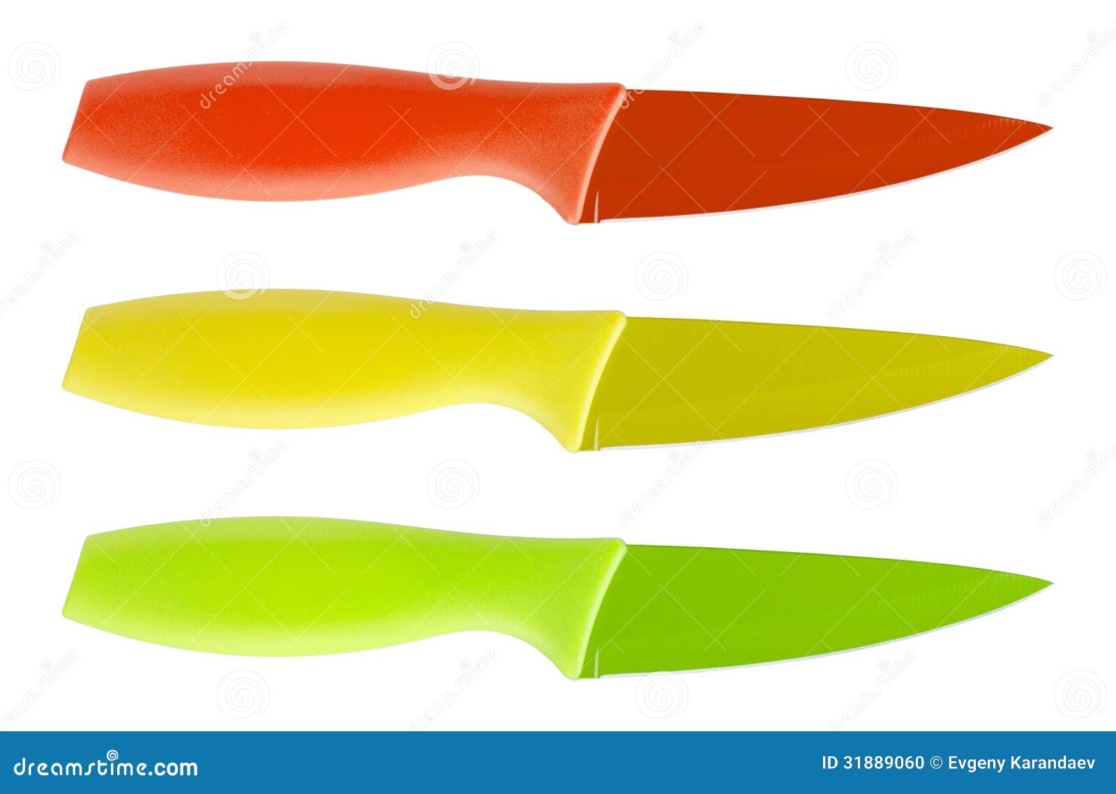 Colorful kitchen knife stock photo. Image of appliance - 31889060