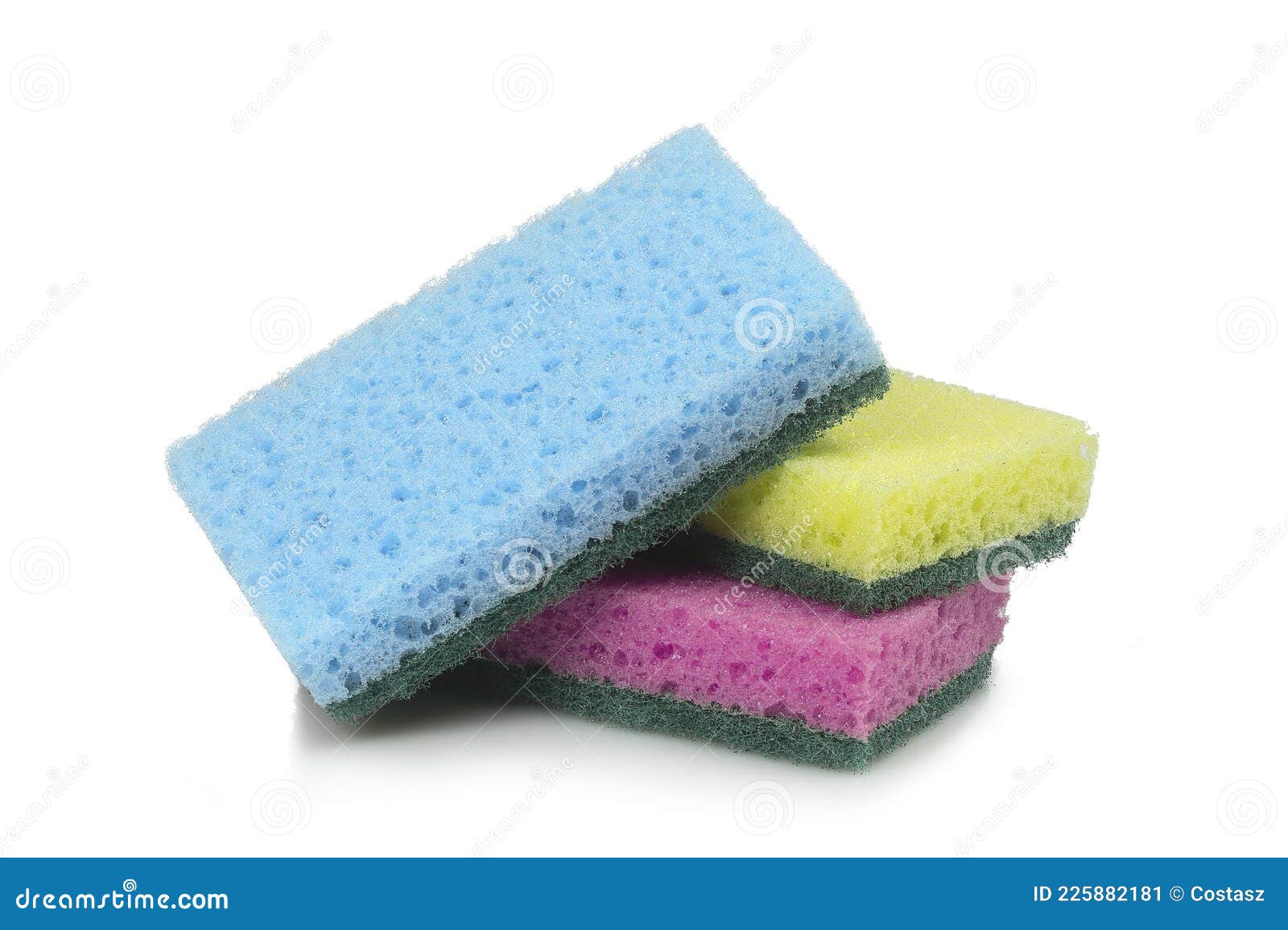 Kitchen Sponges For Washing Dishes Of Different Colors Stock Photo ...