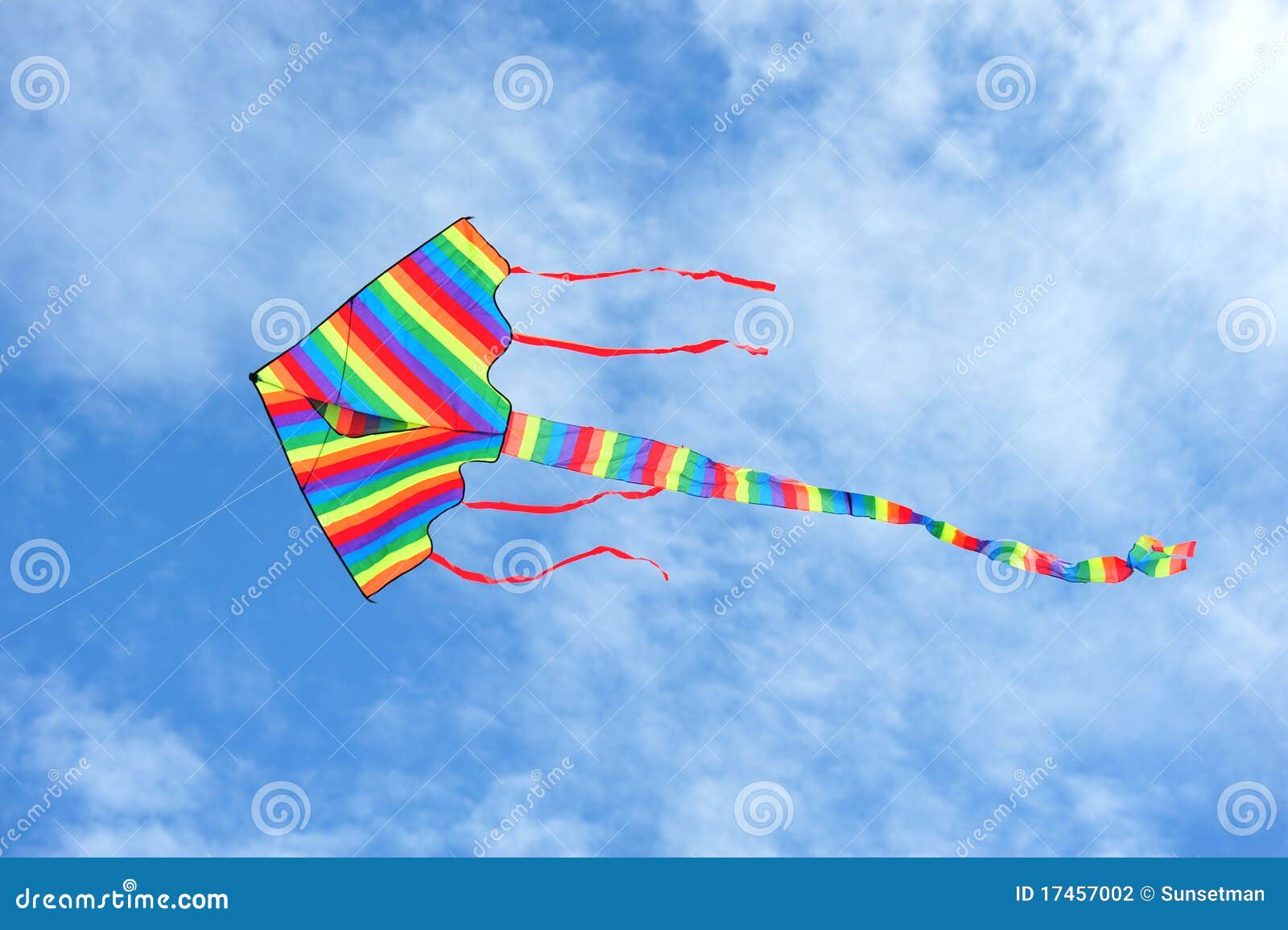 Colorful Kite stock photo. Image of activity, outing - 17457002