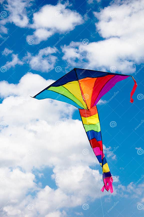 Colorful kite stock photo. Image of season, look, childhood - 24853848
