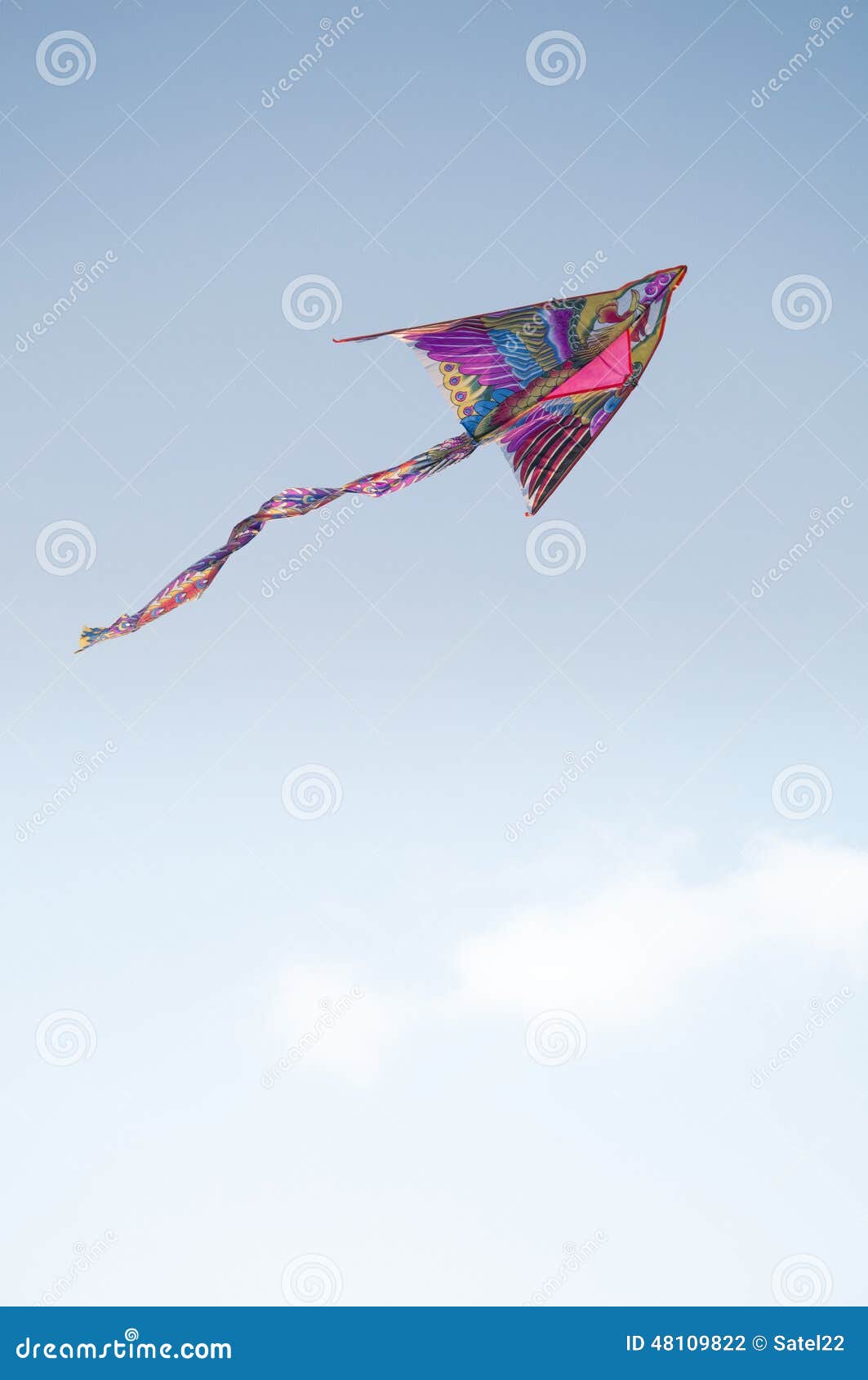 Colorful kite stock photo. Image of kite, string, simple - 48109822