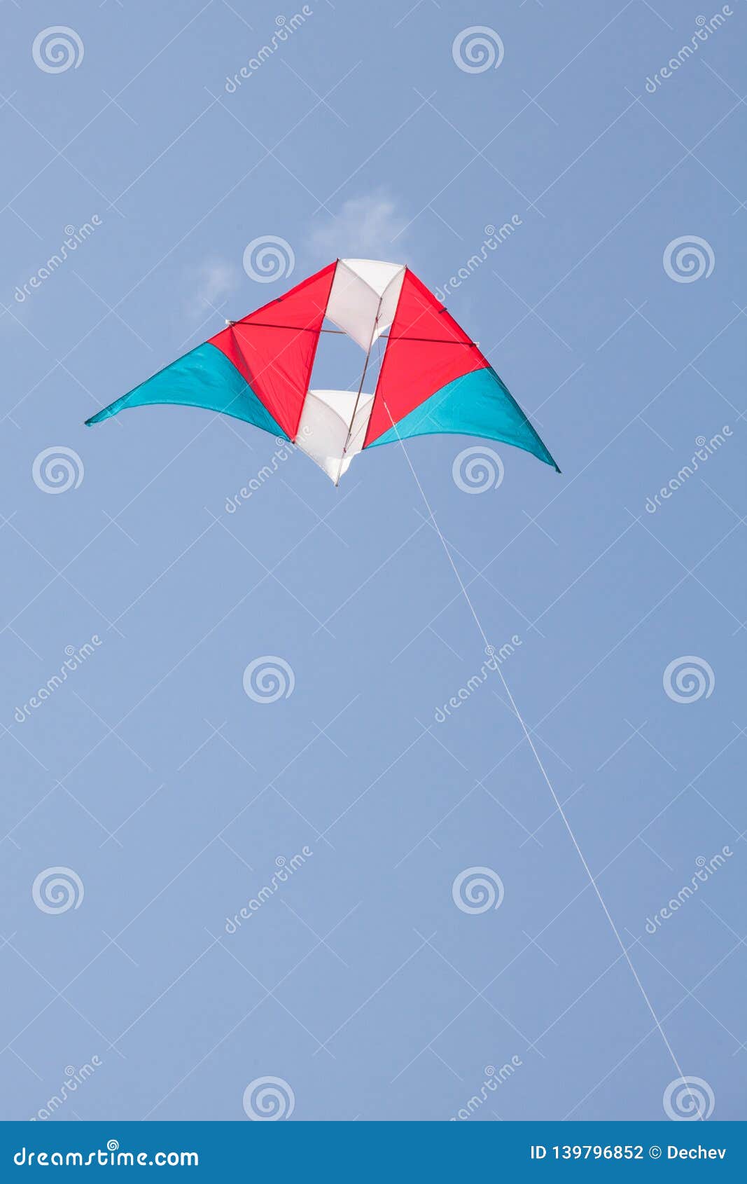 Colorful Kite Flying in a Beautiful Blue Sky Editorial Photography ...
