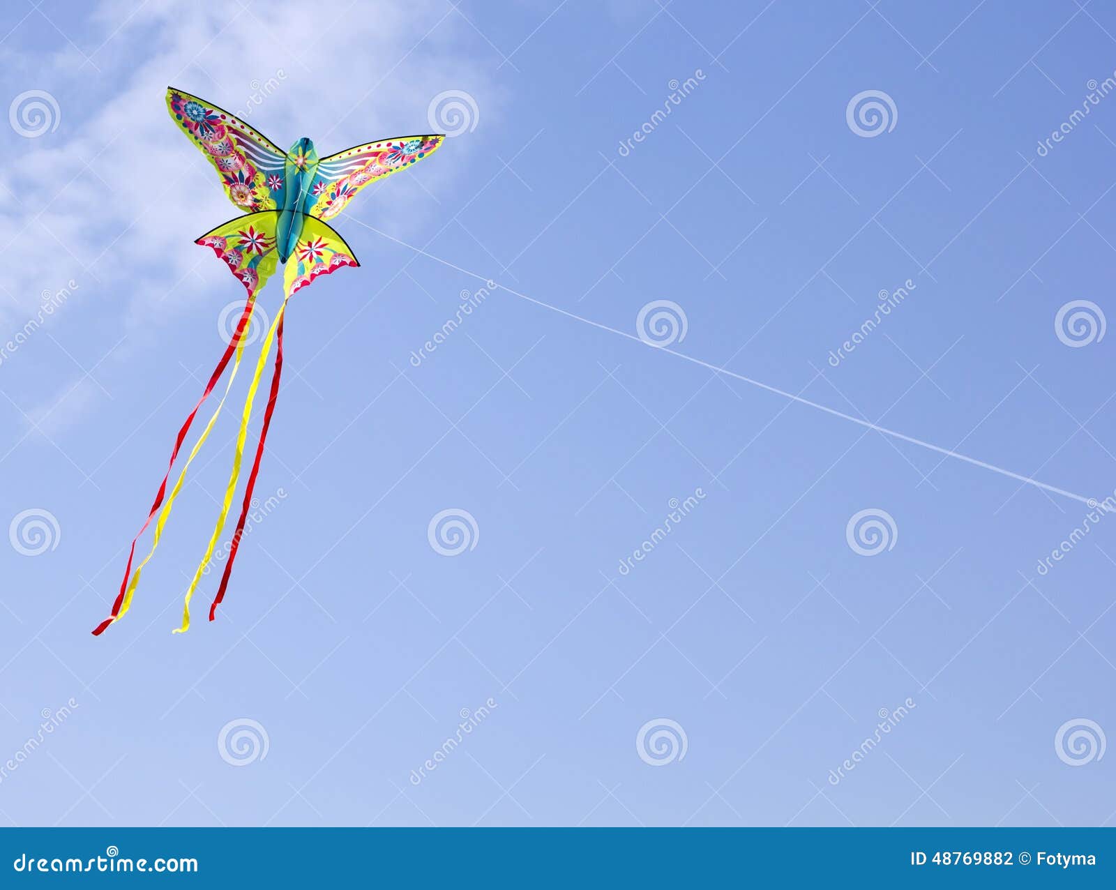 Colorful kite stock photo. Image of outside, kite, summer - 48769882