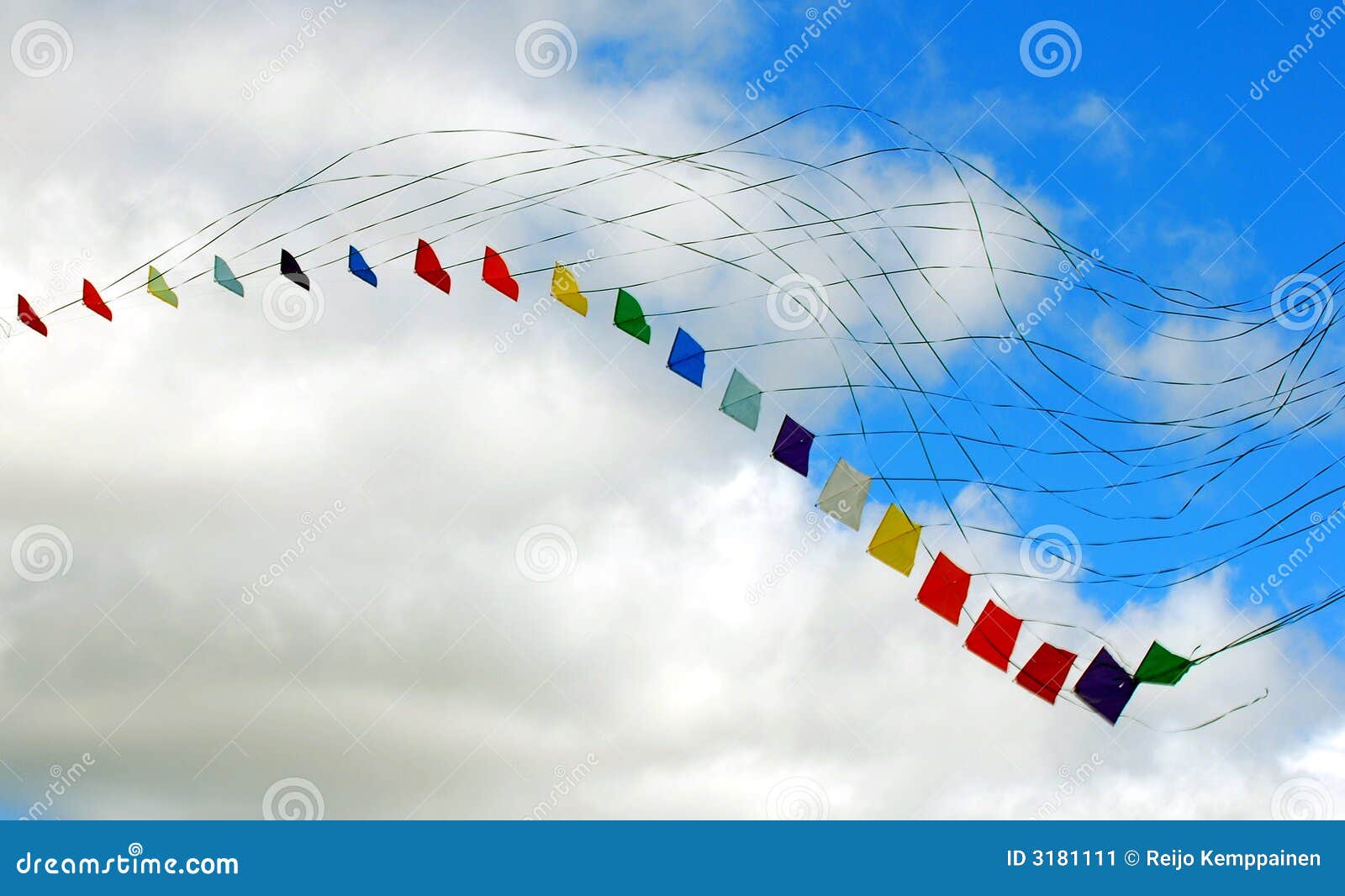 Colorful kites stock image. Image of clouds, color, flying - 3181111