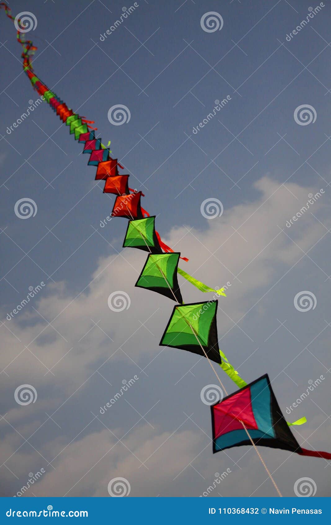 Colorful Kites stock photo. Image of festival, colorful - 110368432