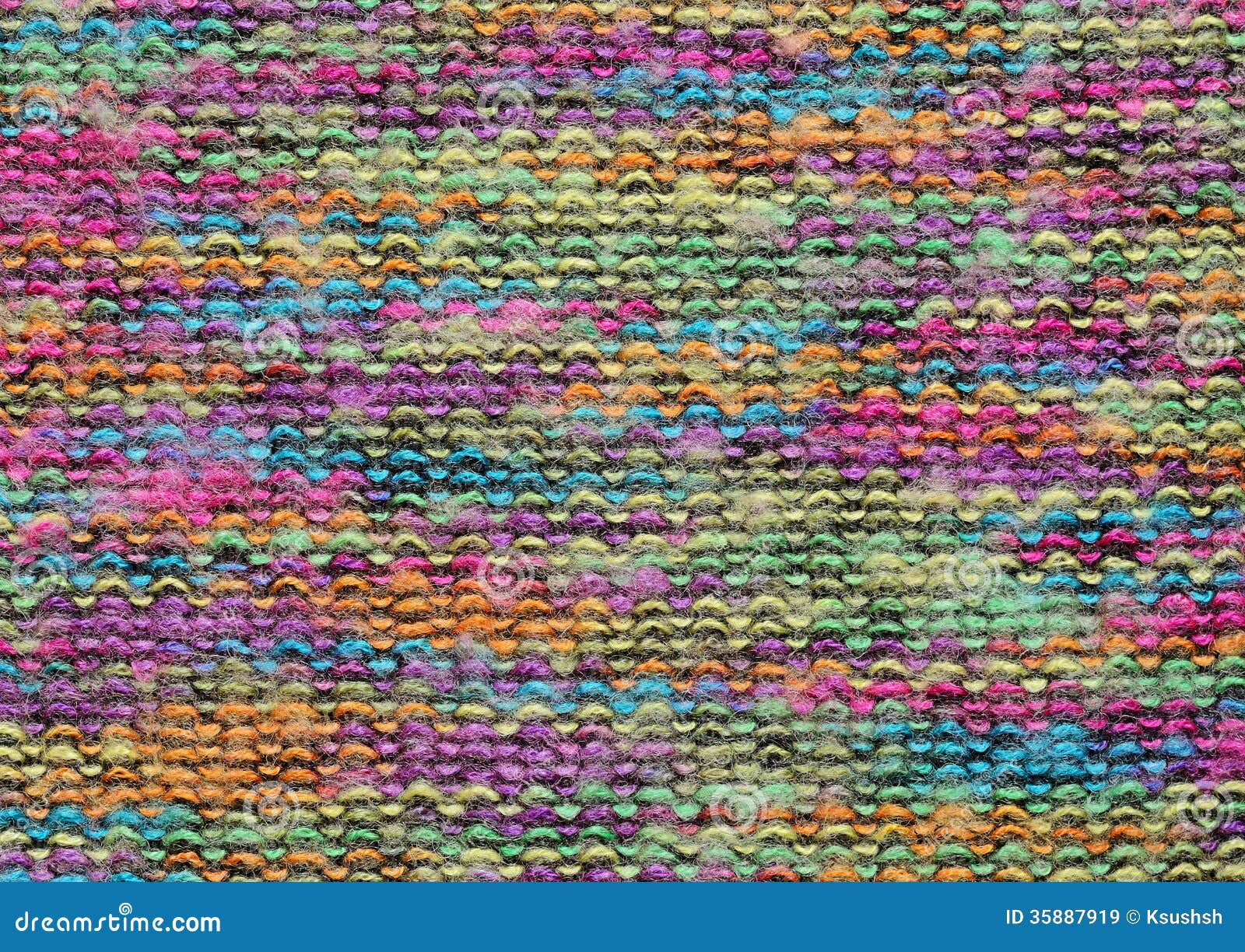 Colorful knitted fabric stock image. Image of closeup - 35887919