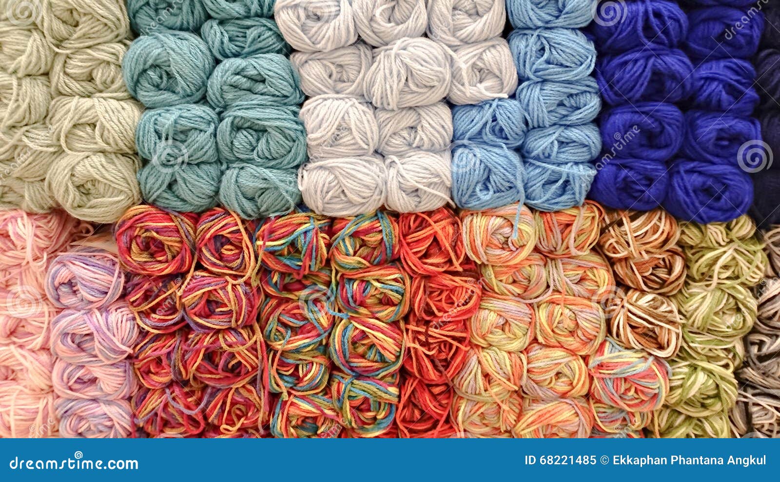 Colorful knitting wool stock image. Image of group, yarn - 68221485
