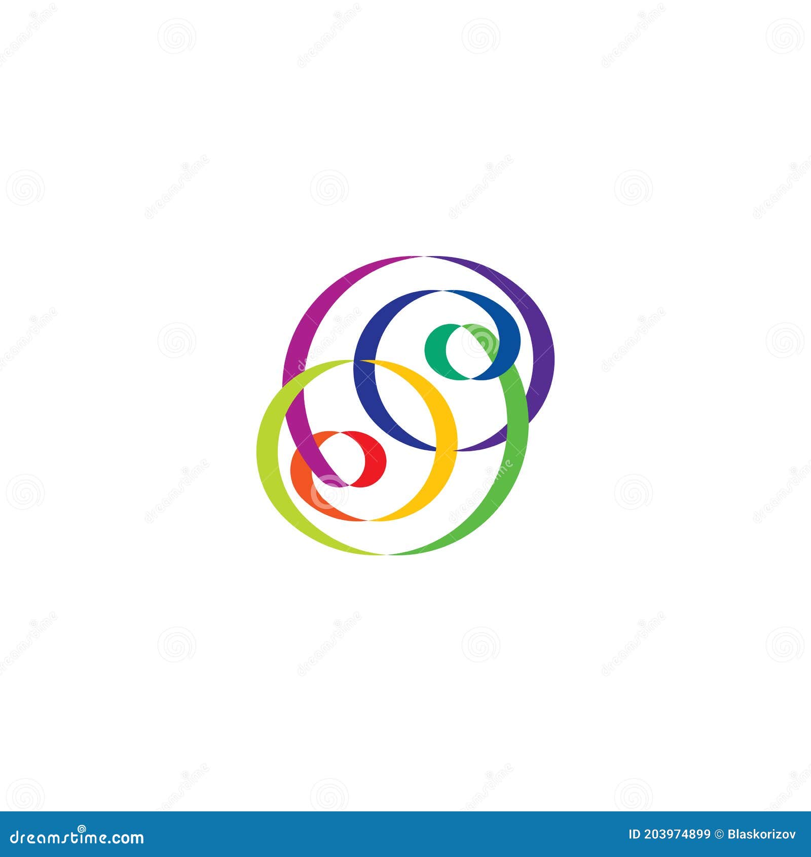 Colorful Knot Vector Logo Abstract Design Element Stock Vector ...