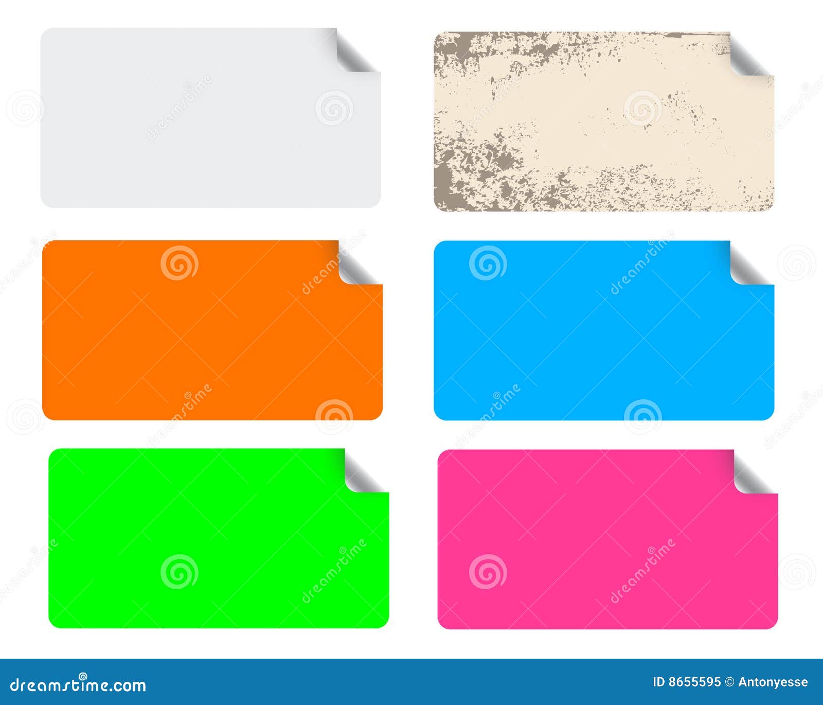 Colorful labels stock vector. Illustration of layer, browse - 8655595