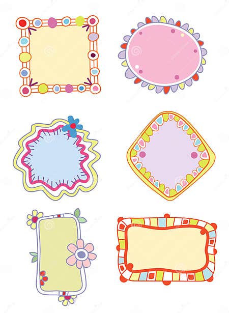 Colorful Labels or Frames stock vector. Illustration of flowing - 9171204