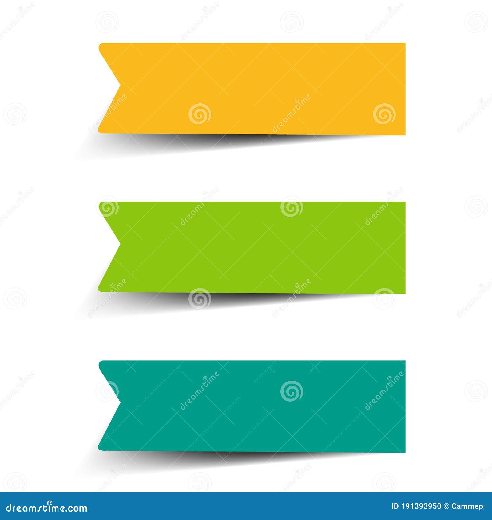 Colorful Labels with Isolated White Background Stock Illustration ...