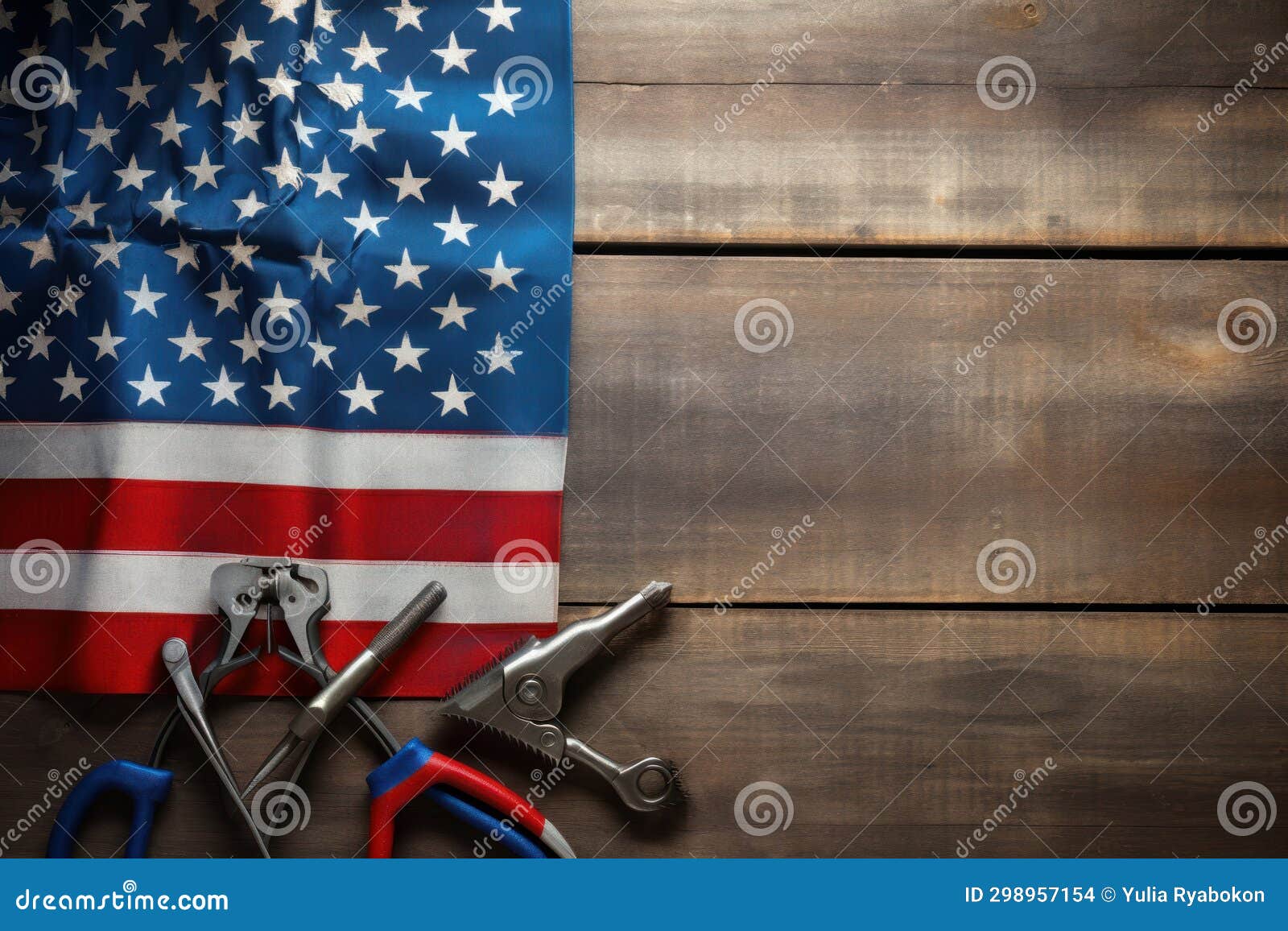 Colorful Labor Day Banner. Generate Ai Stock Photo - Image of blue ...