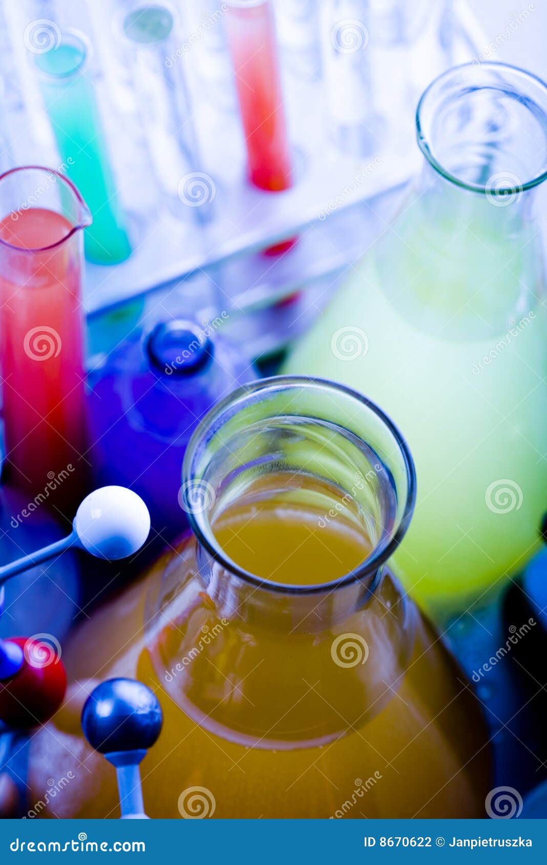 Colorful laboratory stock photo. Image of element, chemistry - 8670622