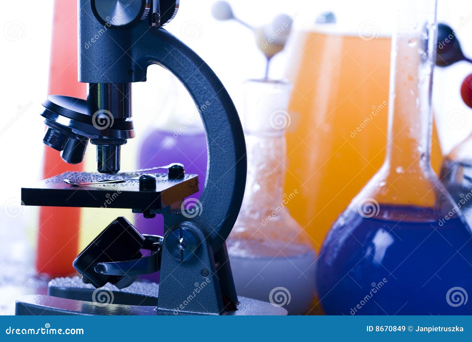 Colorful laboratory stock image. Image of atom, construction - 8670849