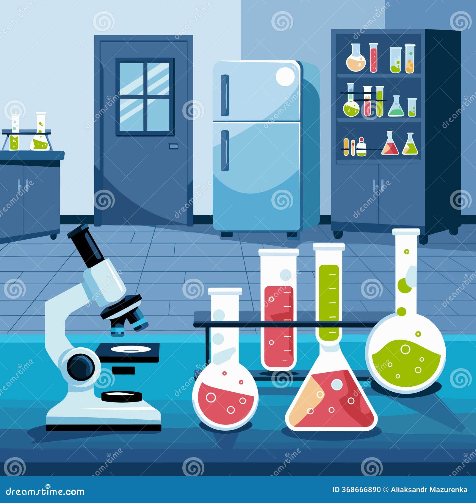Chemistry Glassware Setup