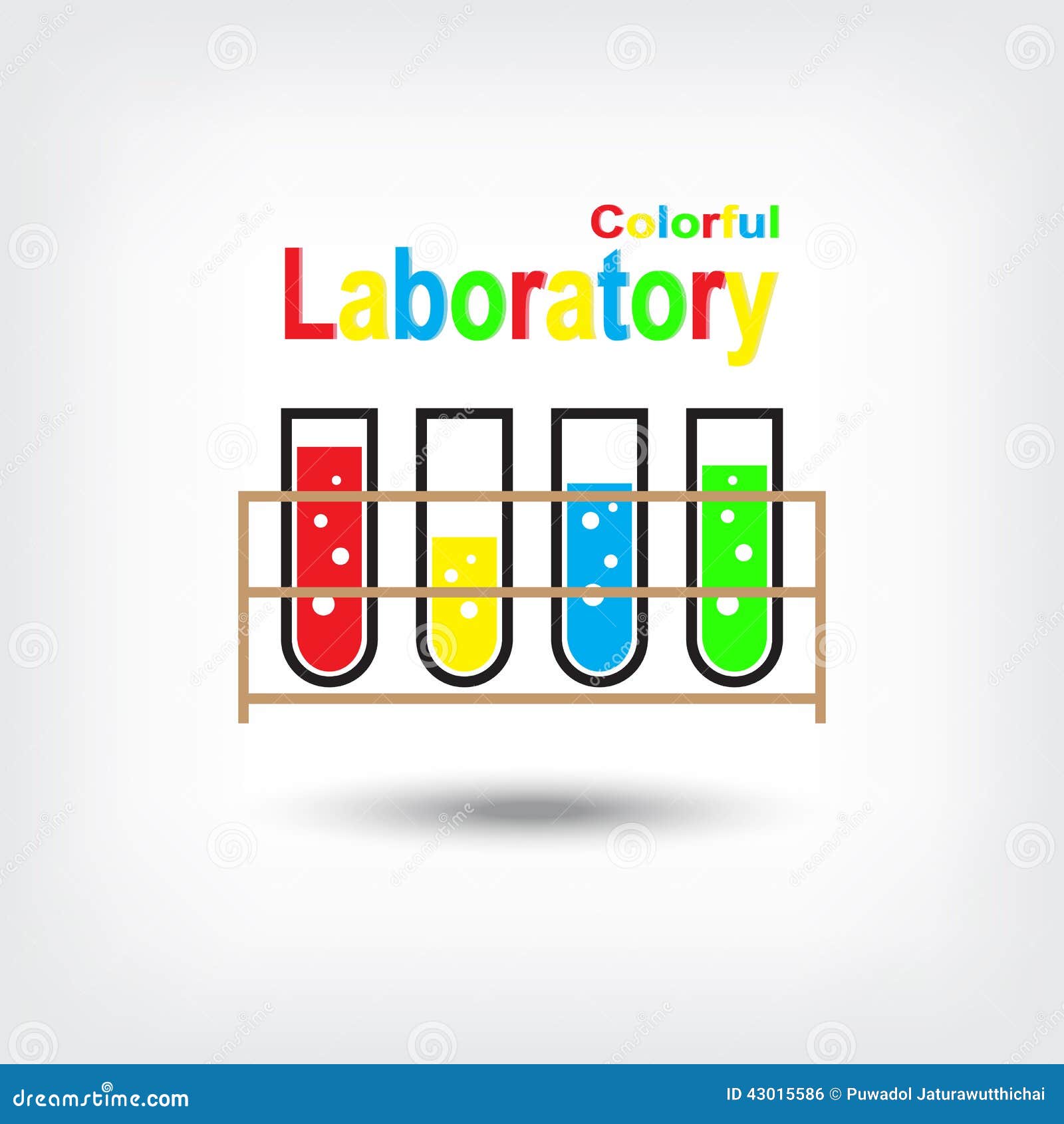 Colorful Laboratory Vector stock vector. Illustration of beaker - 43015586