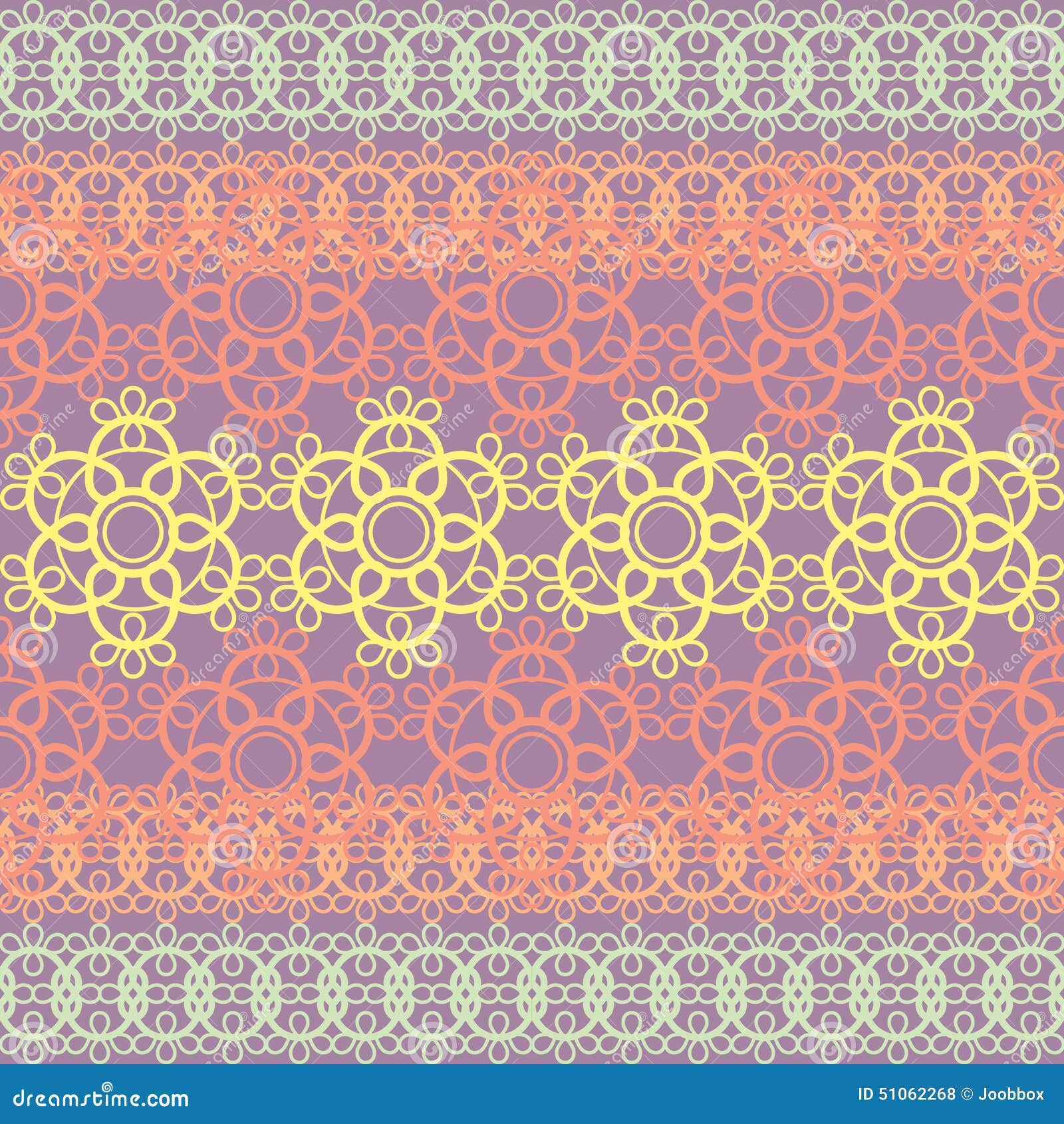 Colorful lace pattern stock vector. Illustration of decoration - 51062268
